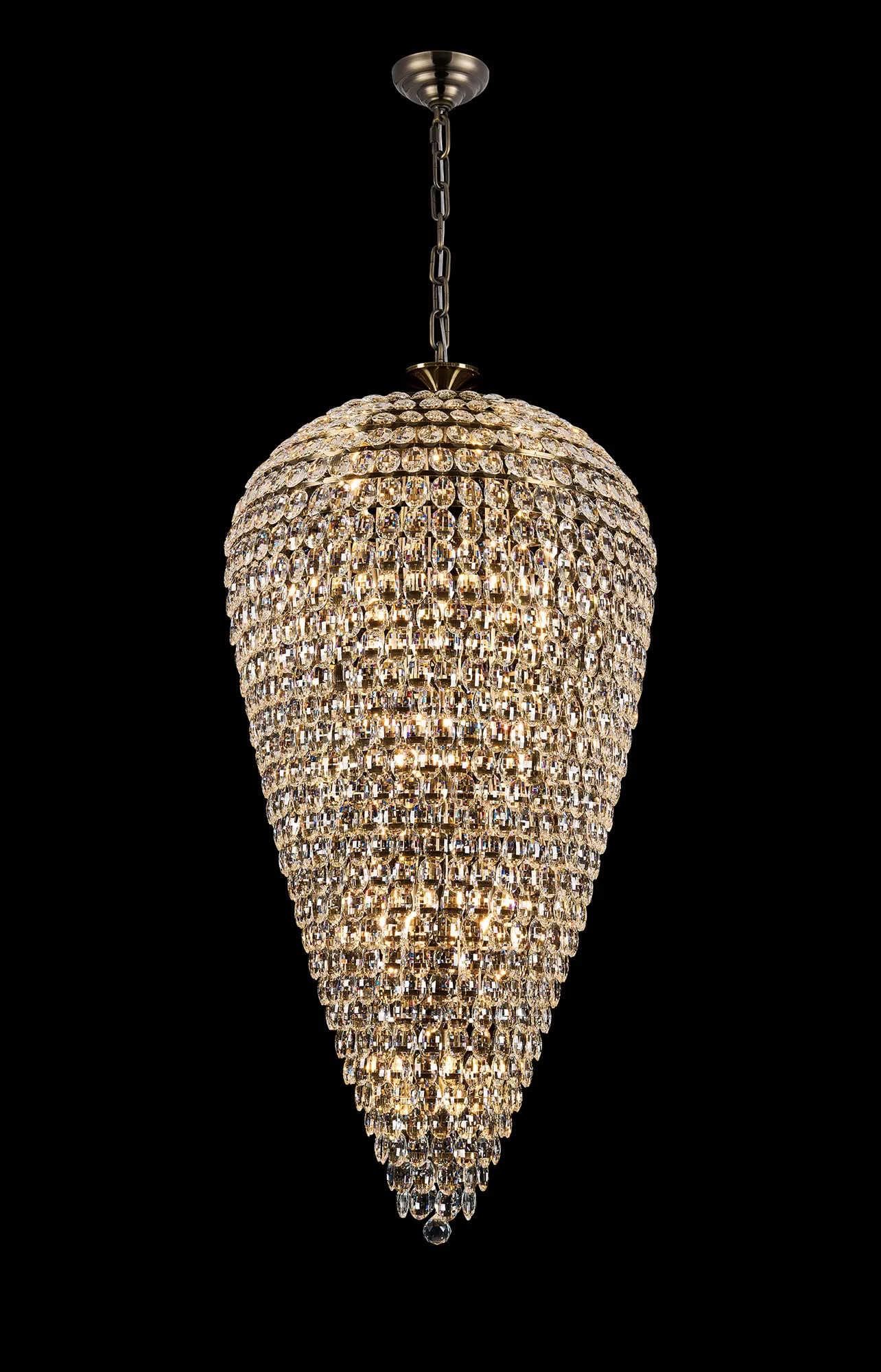 IL32889AB Coniston Antique Brass Diyas Coniston Tall Acorn Pendant 30 ...