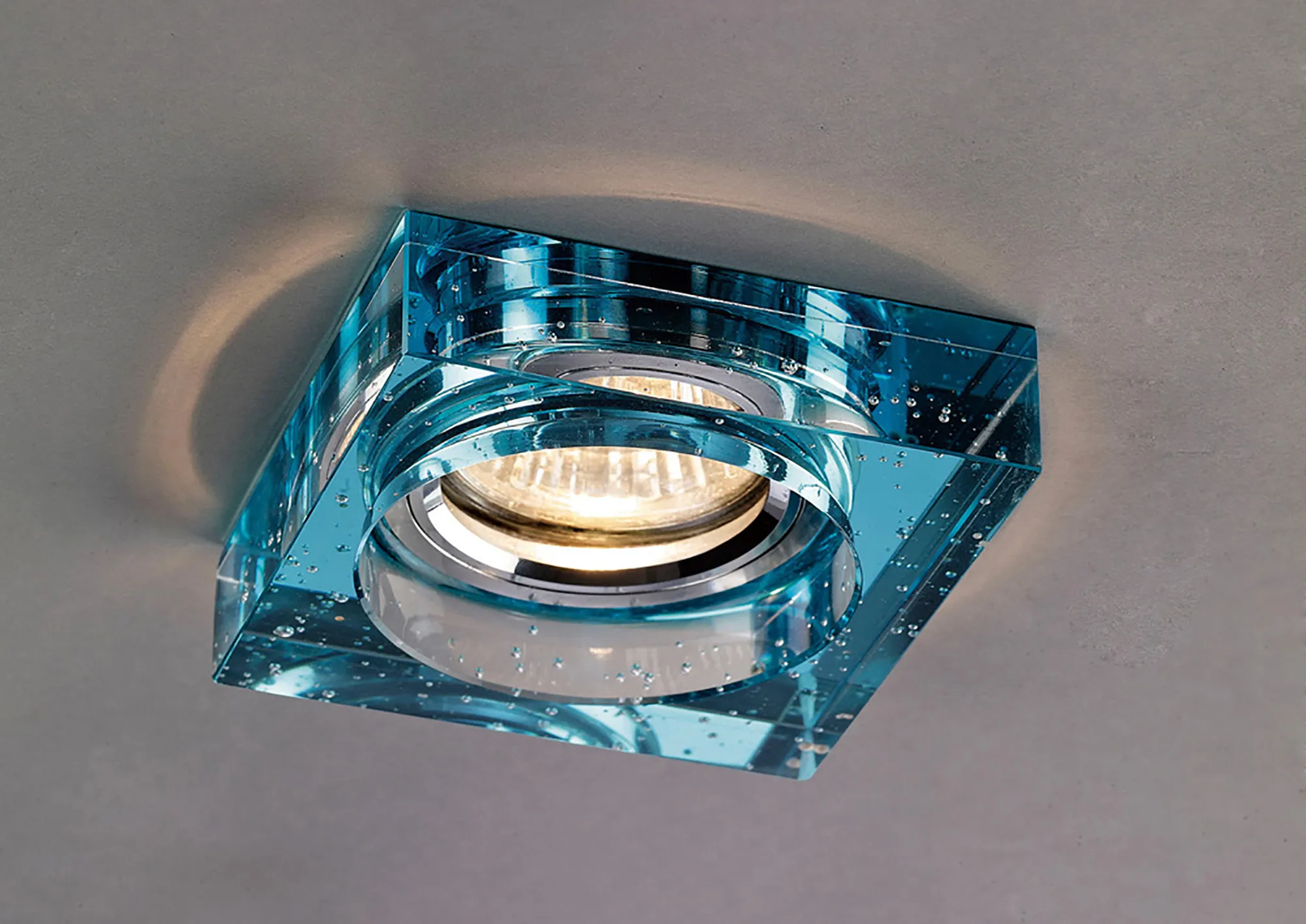 IL30832AQ Crystal Downlights Aqua Diyas Crystal Bubble Downlight Square ...