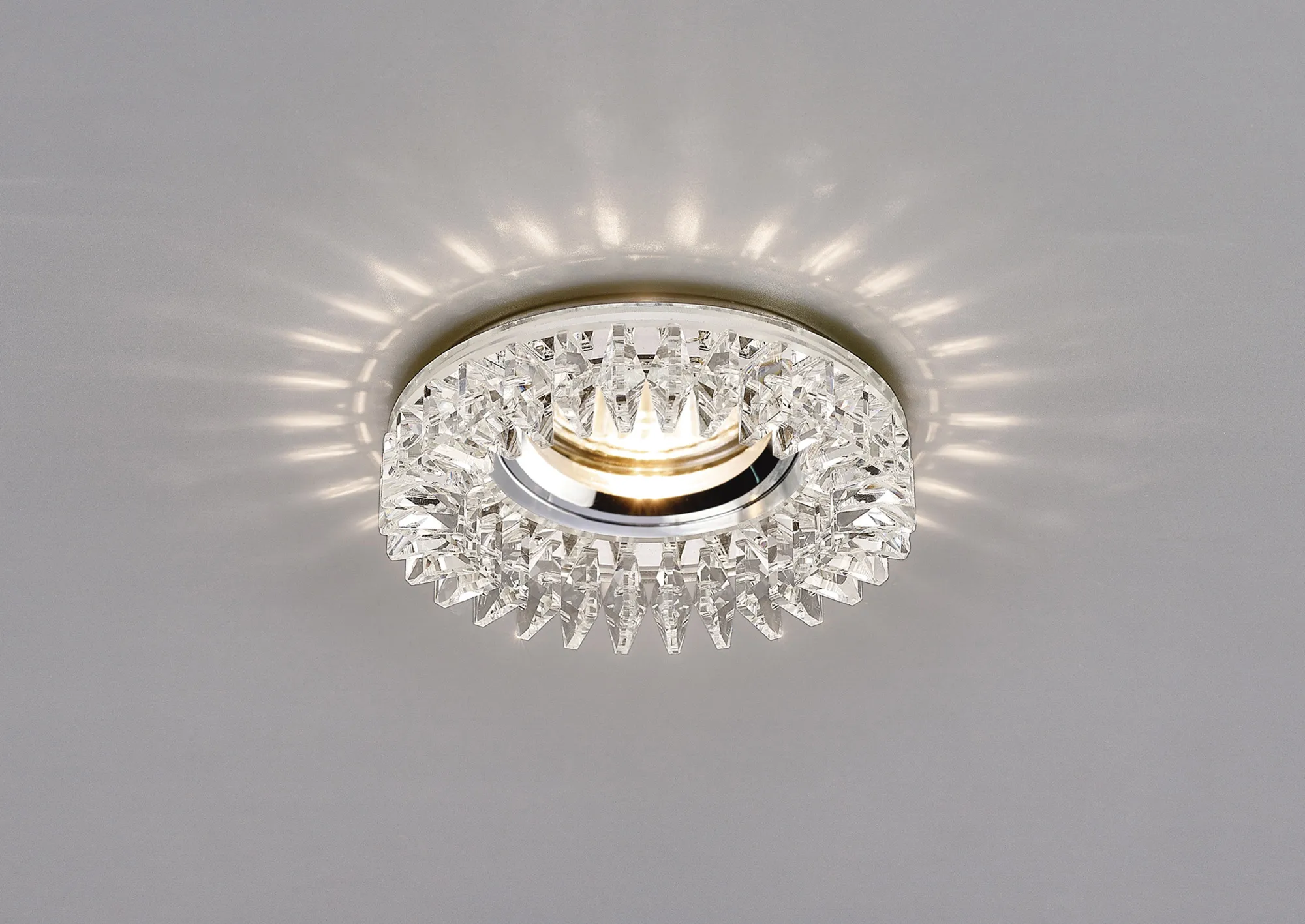 IL30833CH Crystal Downlights Clear Diyas Crystal Downlight Round With ...