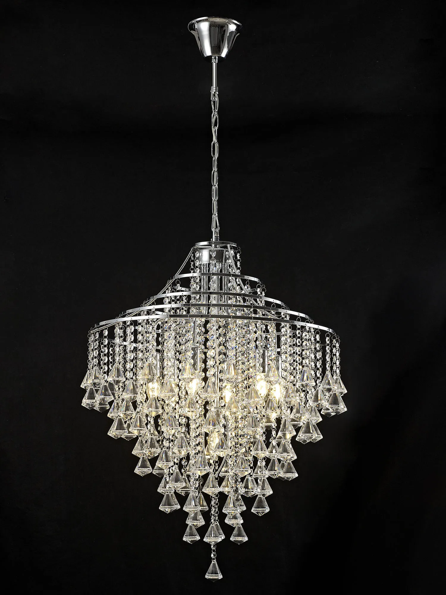 IL30772 Inina Polished Chrome Diyas Inina Crystal Chandelier 7 Light ...