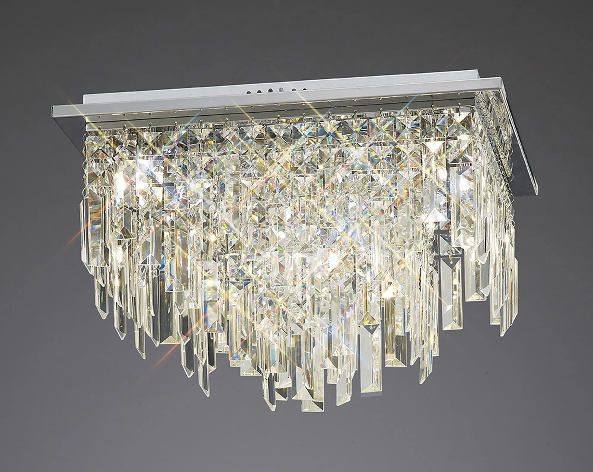 IL30251 Maddison Polished Chrome Diyas Maddison Crystal Ceiling Flush 6 ...
