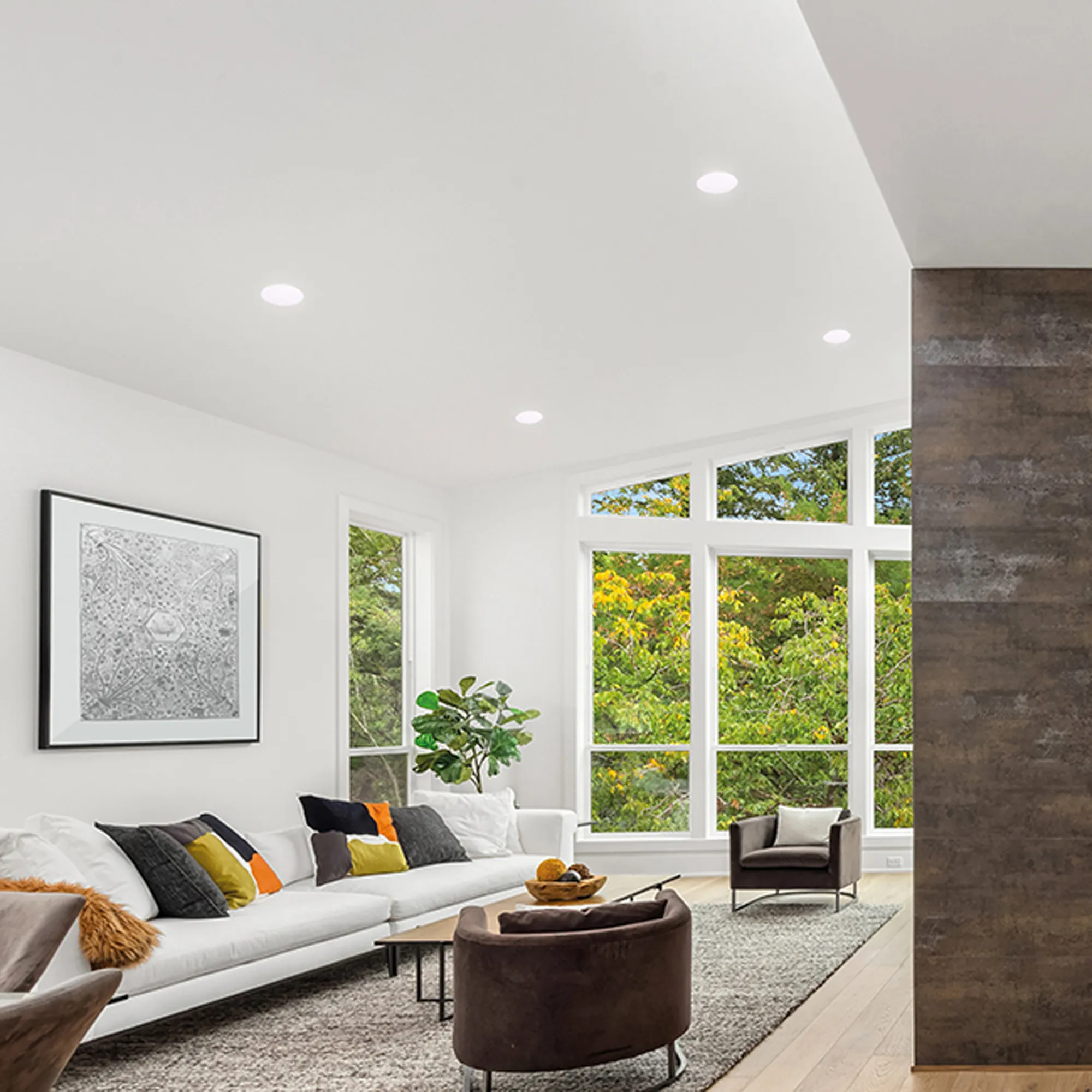 Recessed Ceiling Luminaires Round Recess Ceiling LED Recessed ...