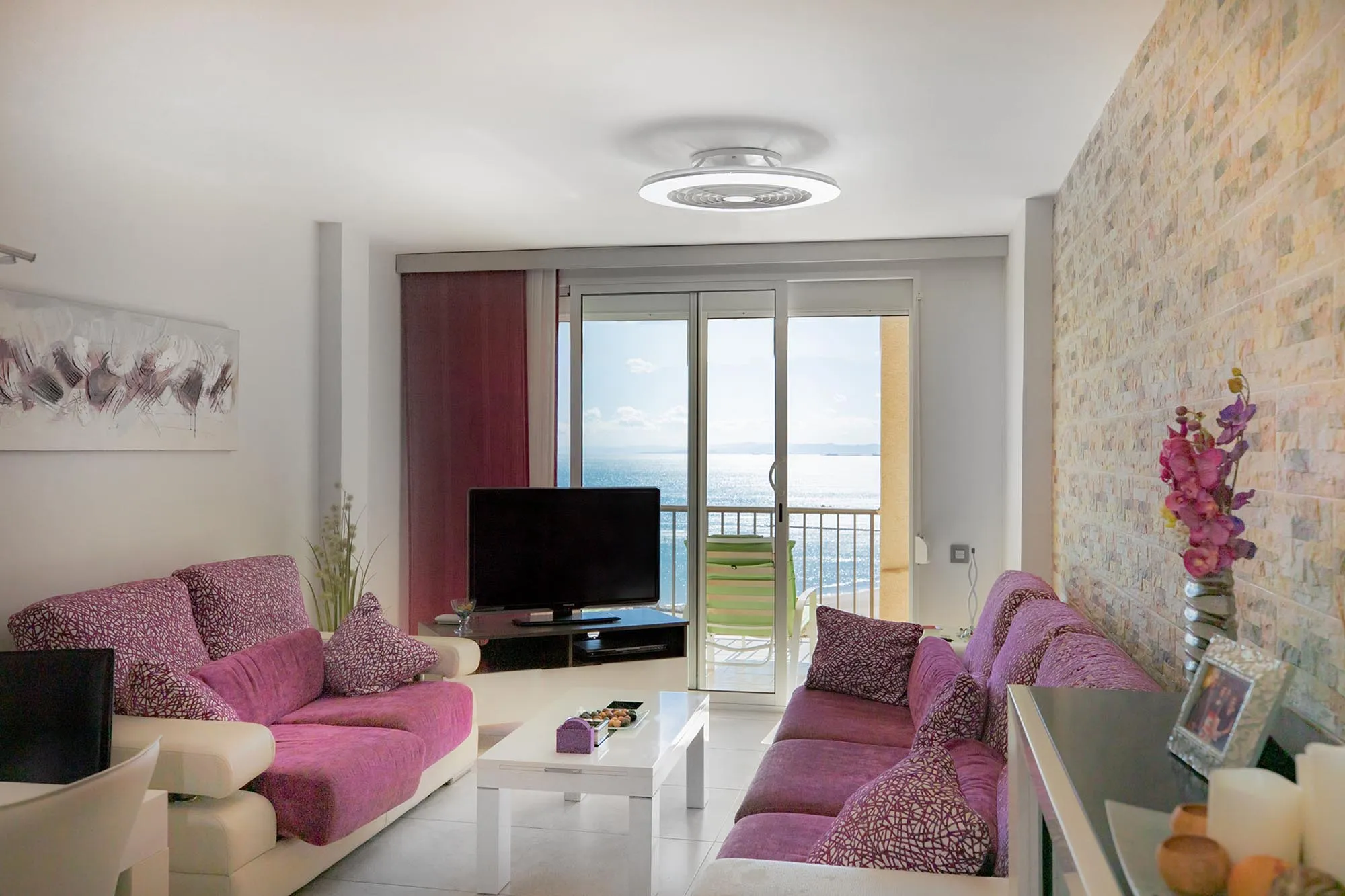 M7490 Alisio XL Mantra Ventilacion Alisio XL 95W LED Dimmable Ceiling ...