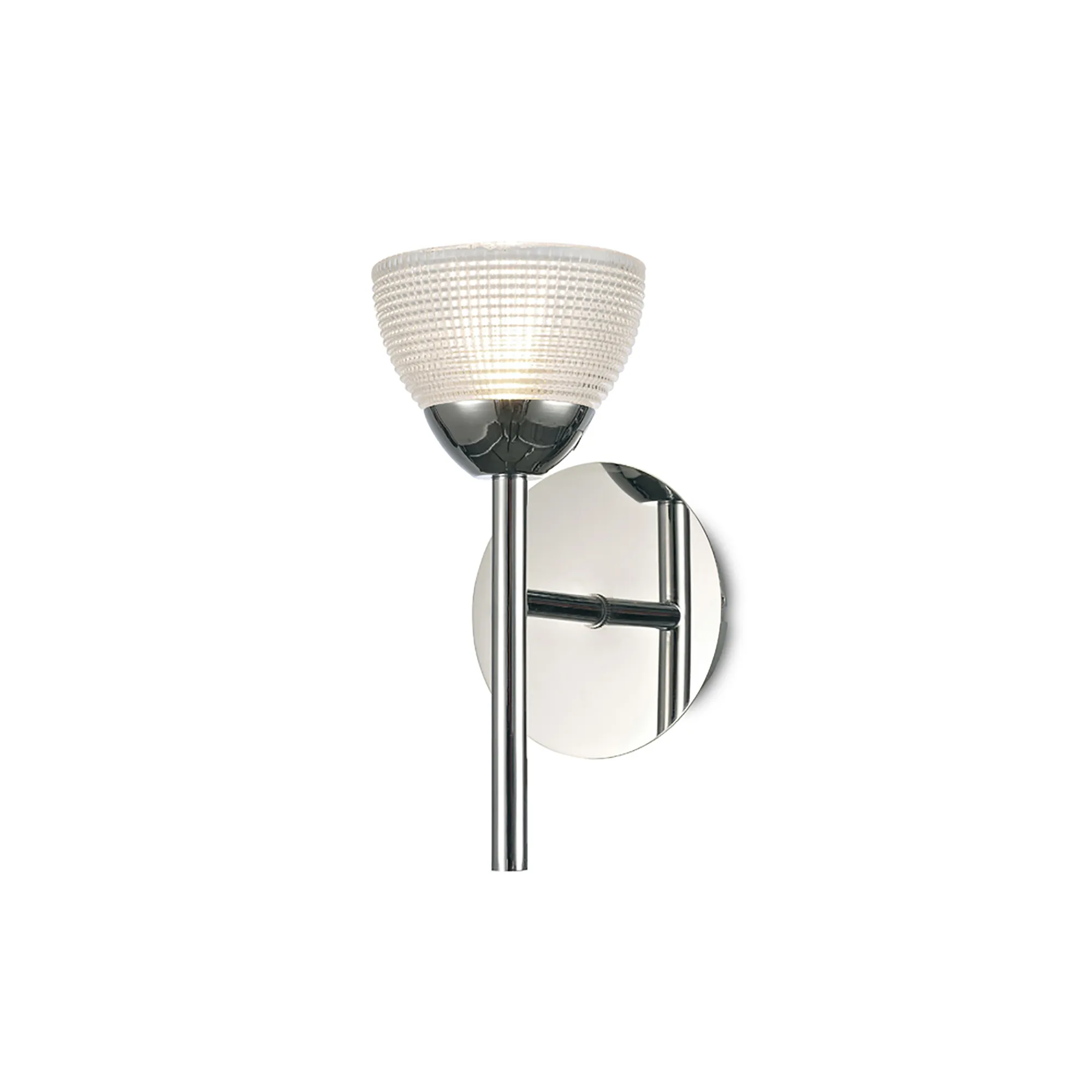 D0415 Avalon Deco Avalon Wall Lamp 1 Light Polished Chrome, Clear ...