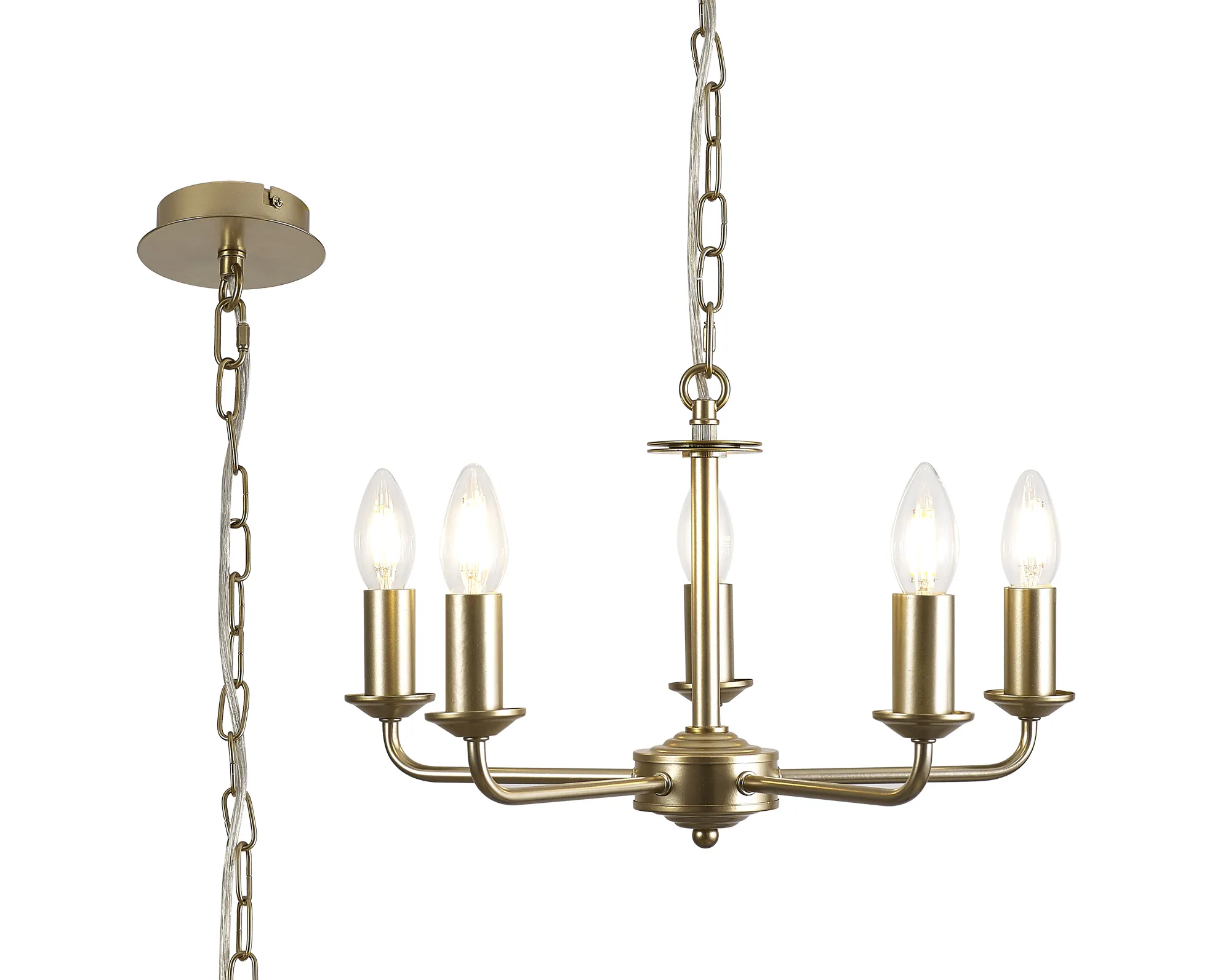 D0699 Banyan CG Deco Banyan Pendant 5 Light Champagne Gold - Inspired ...