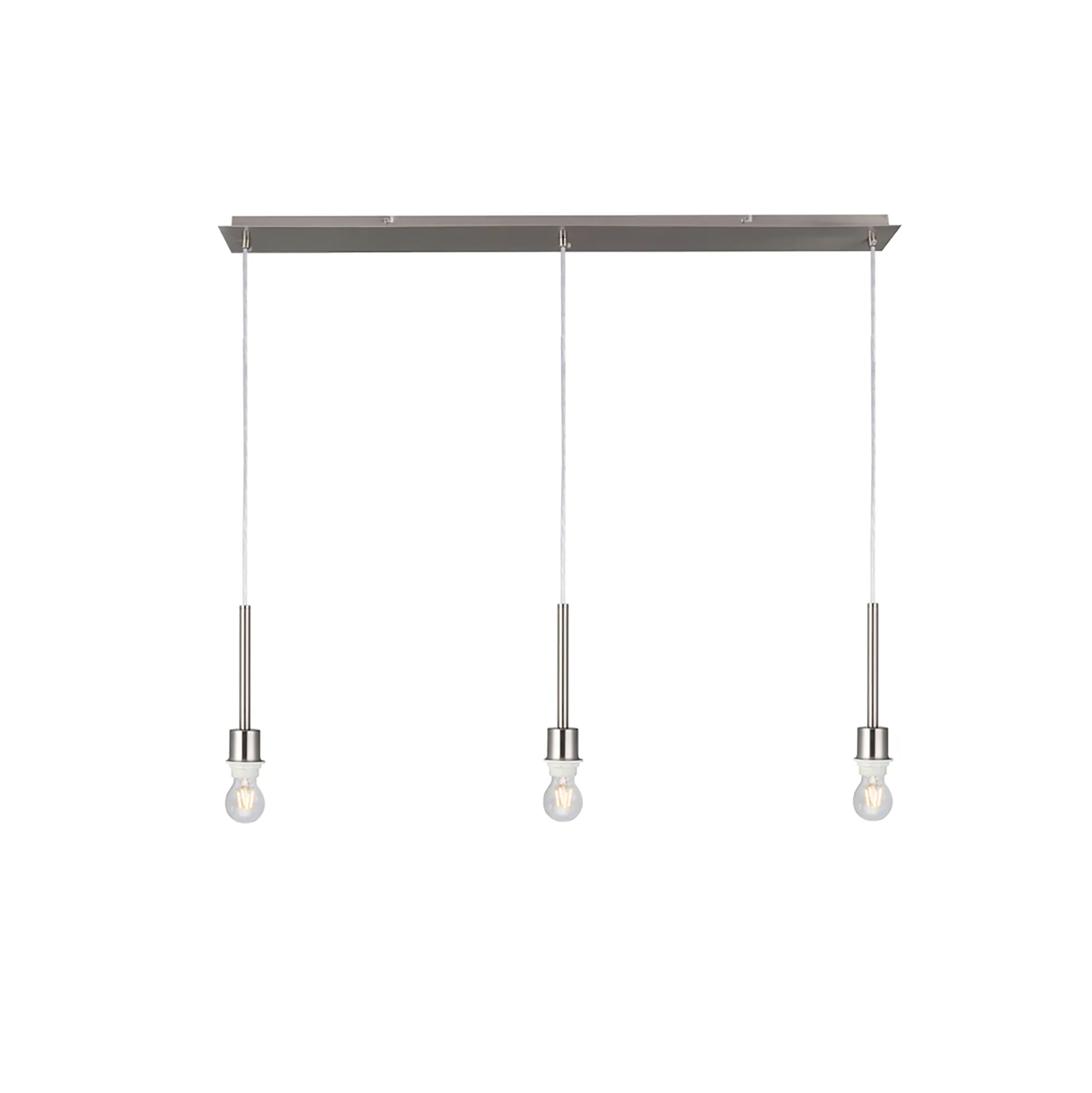 D0344 Baymont SN Deco Baymont 3m Linear Pendant 3 Light Satin Nickel ...