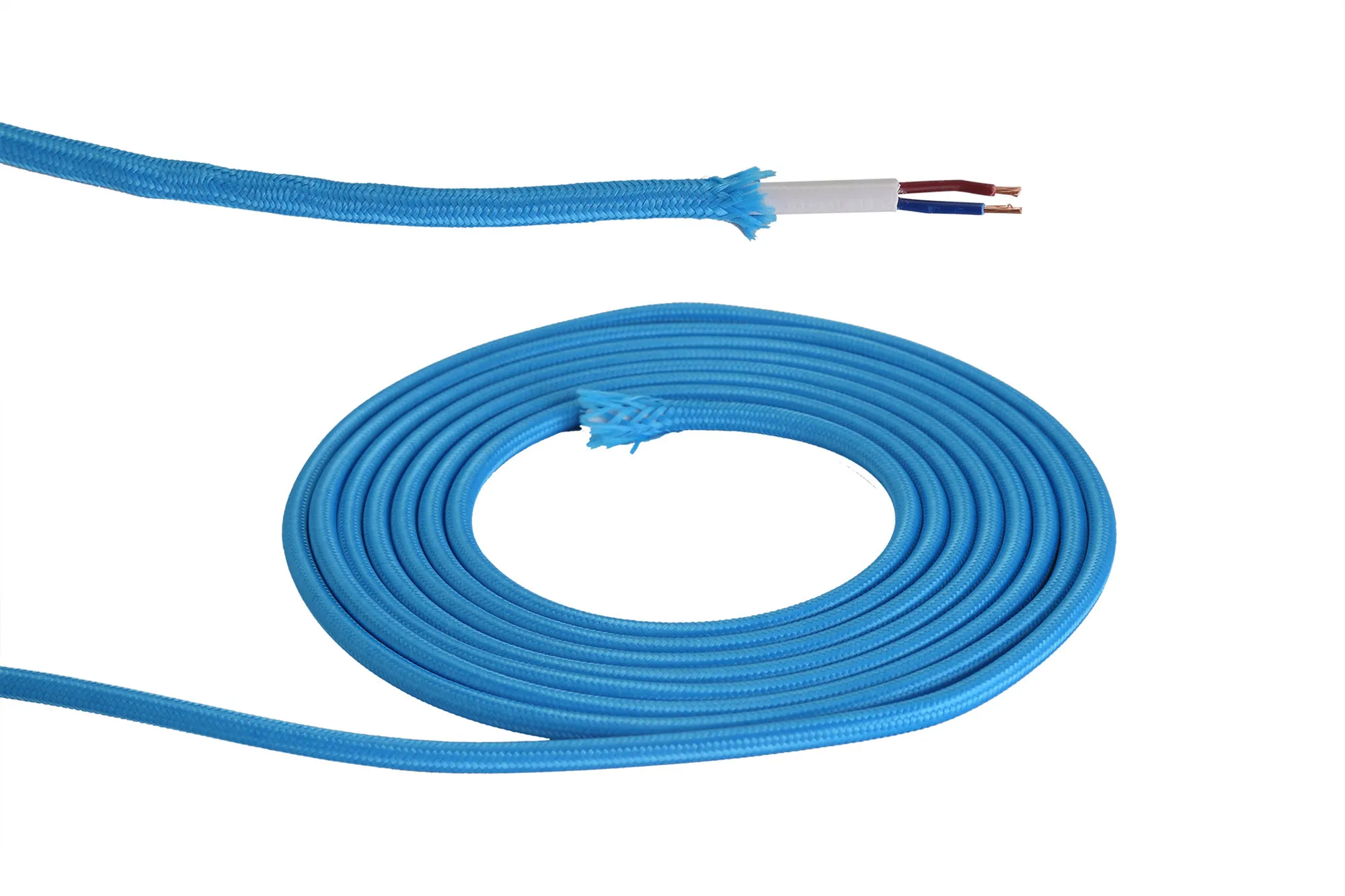 D0812 Cavo Deco Cavo 1m Dark Blue Braided Twisted 2 Core 0.75mm Cable ...