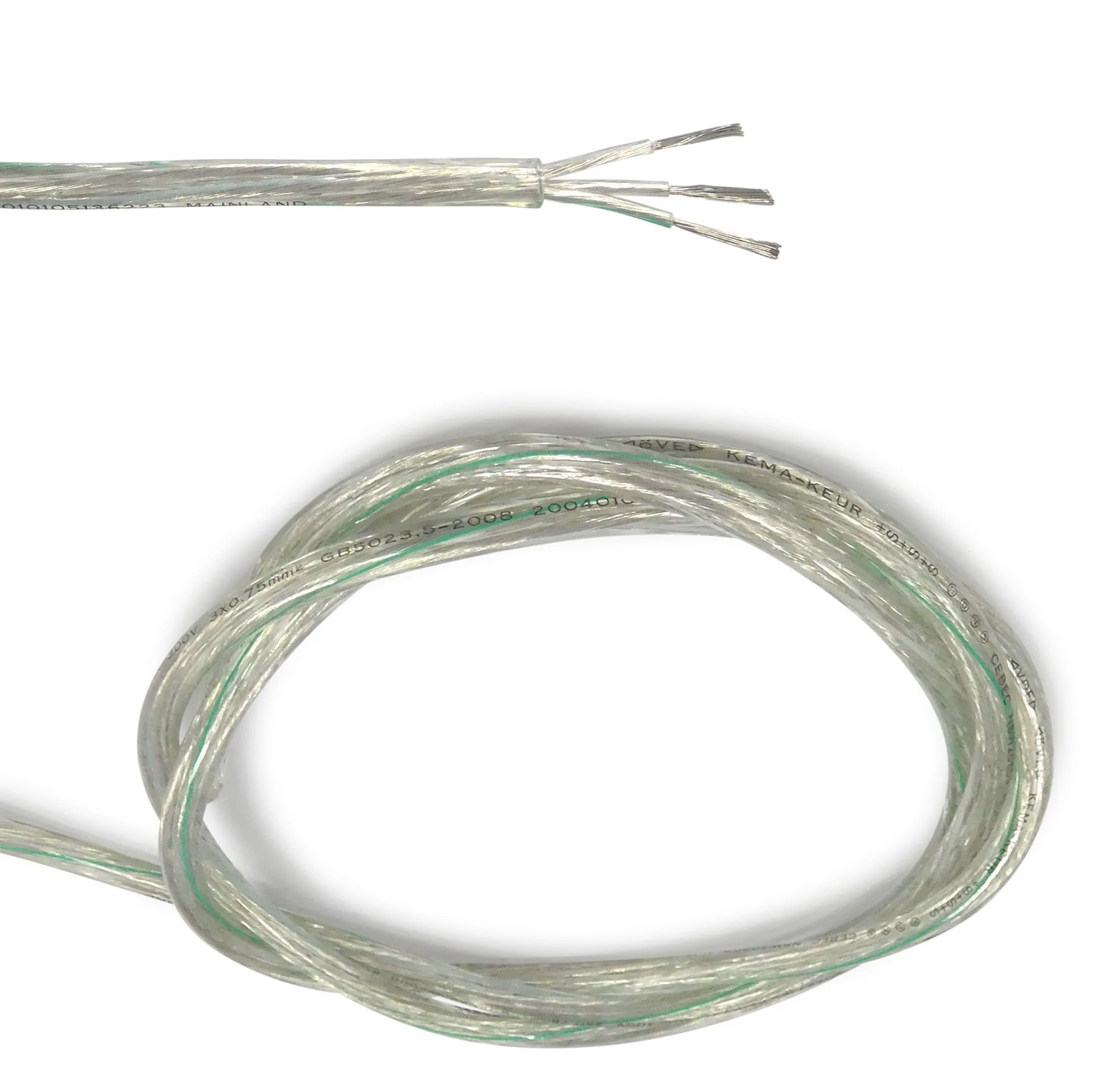 D0426 Cavo Deco Cavo 1m Clear 3 Core 0.75mm Cable - Inspired Lighting Ltd.
