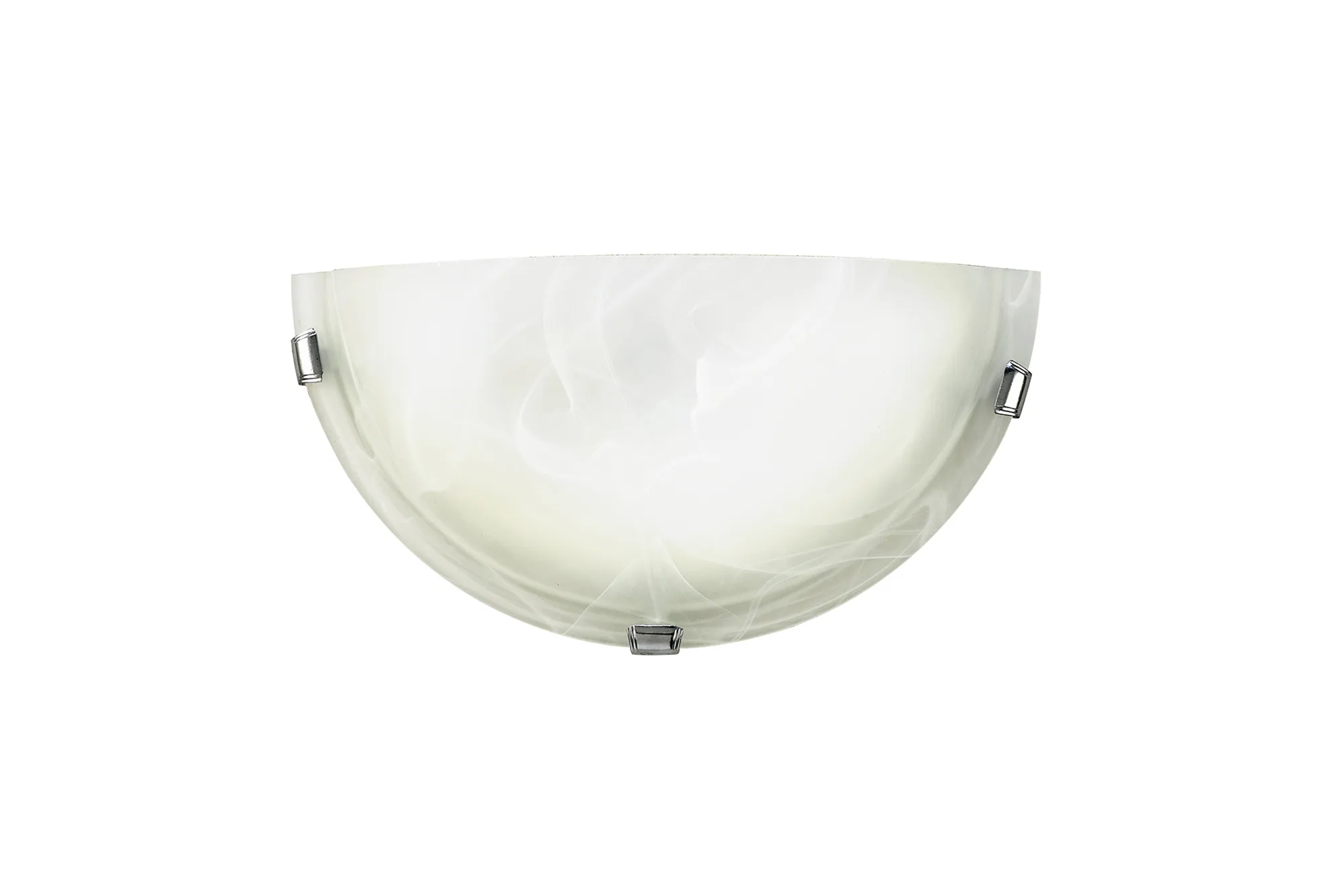D0388 Chester Deco Chester Glass Wall Lamp 1 Light Polished Chrome ...
