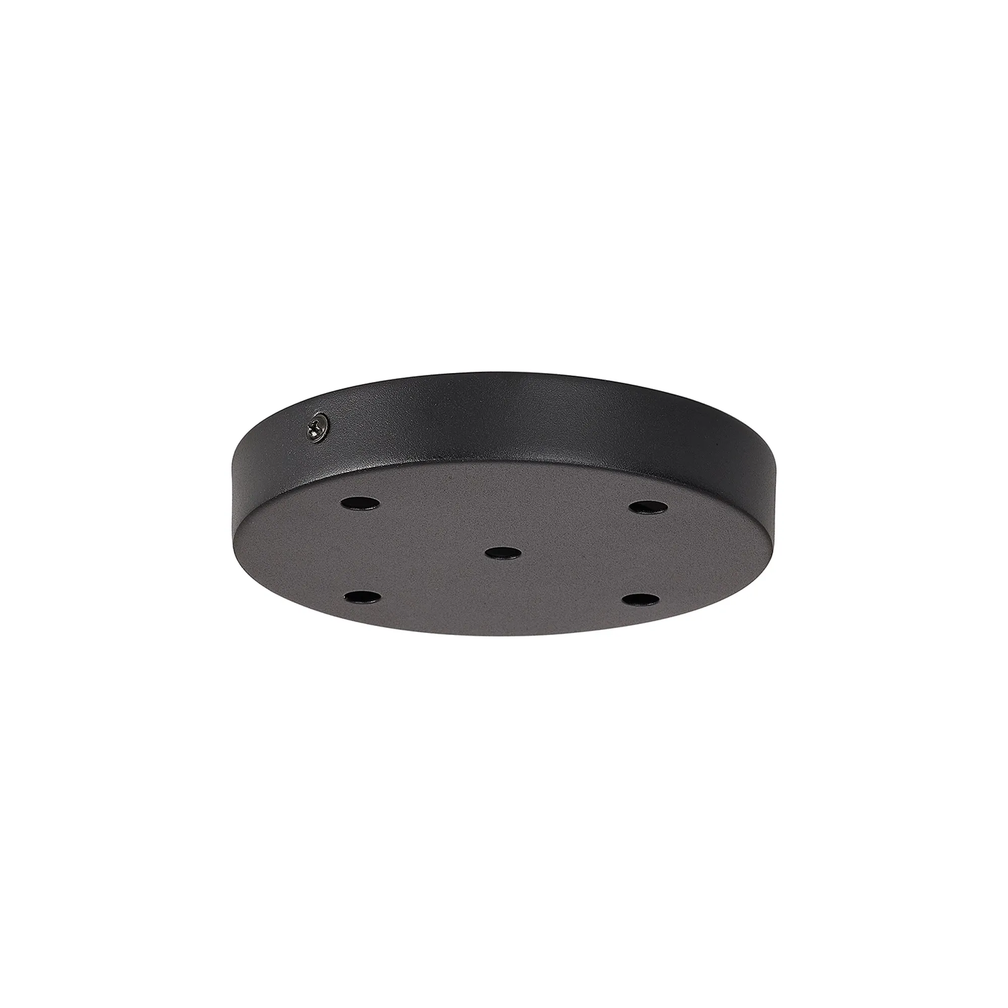 D0828BL Hayes Black Deco Hayes 5 Hole 15cm Round Ceiling Plate Satin ...