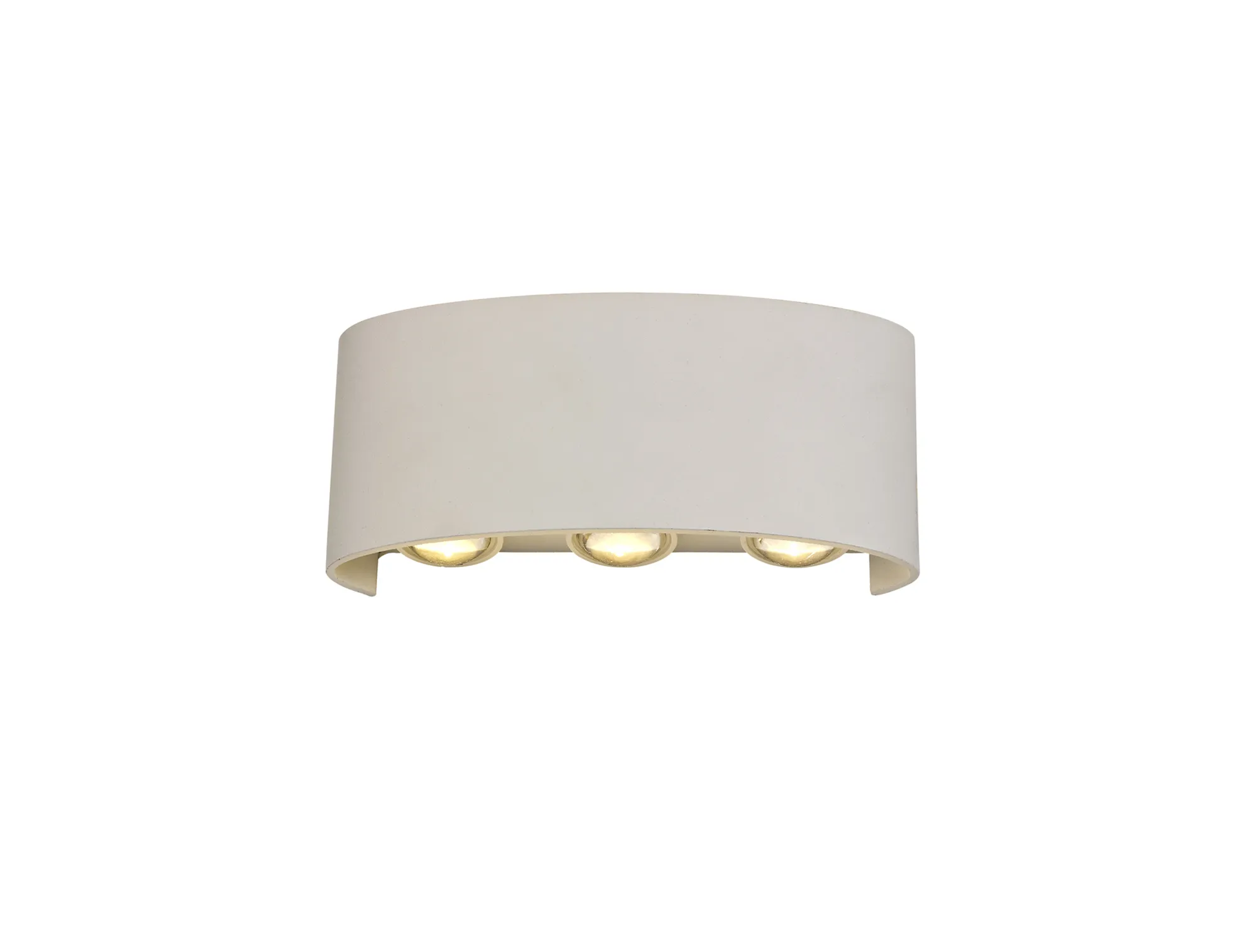 D0450 Leoni Deco Leoni Wall Light 6W LED IP54 Sand White - Inspired ...
