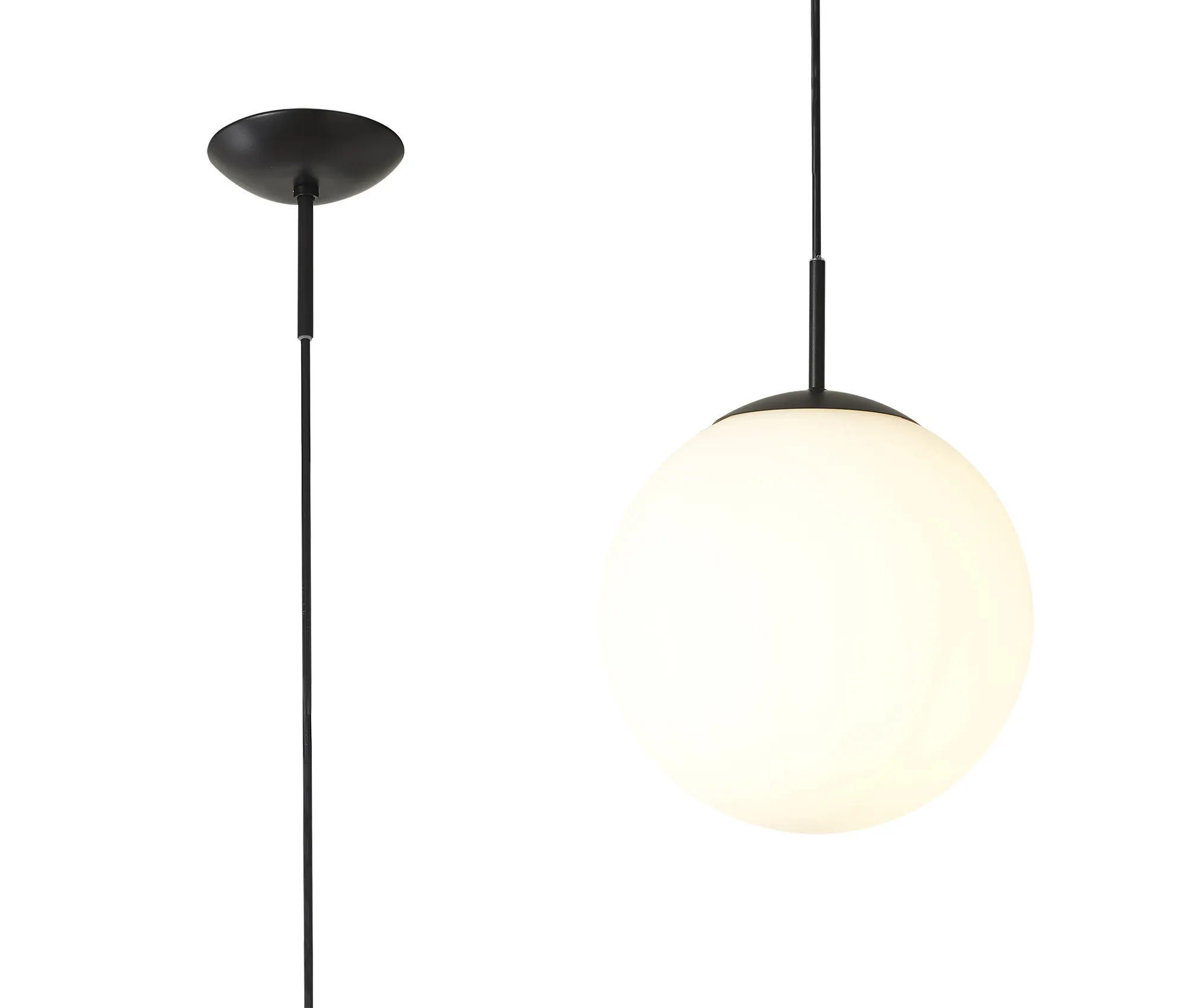 D0126 Miranda Deco Miranda 25cm Glass Pendant 1 Light Copper - Inspired ...