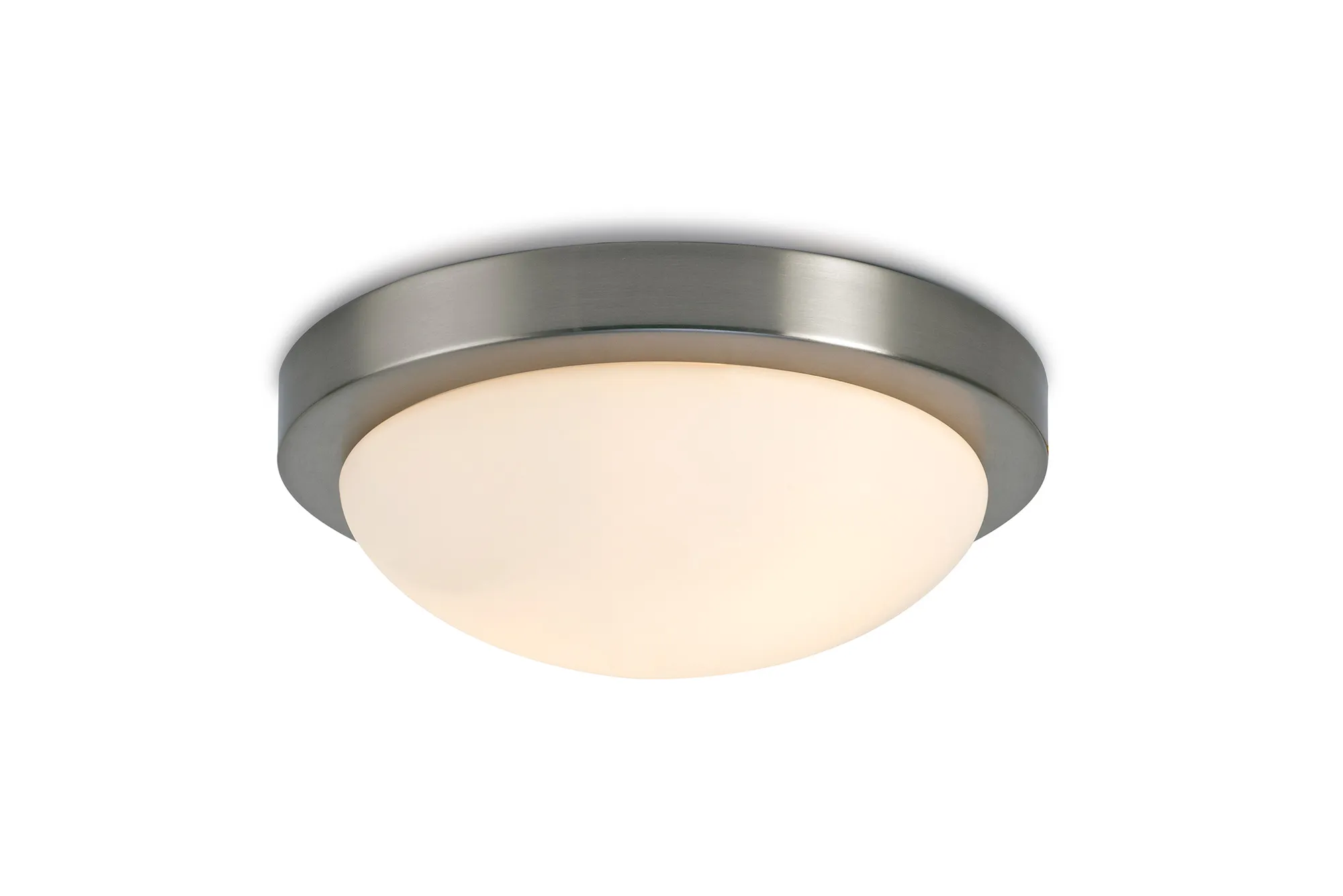 D0397 Porter Deco Porter 32cm Glass IP44 Flush Ceiling 2 Light Satin ...