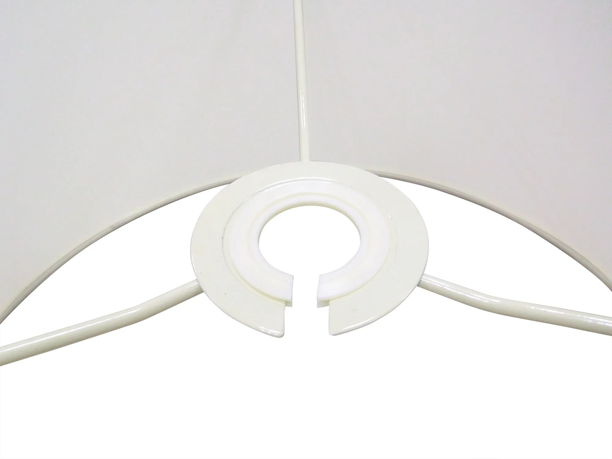 D0274 Sigma Deco Sigma 40cm Faux Silk Fabric Shade Ivory Pearl, White ...