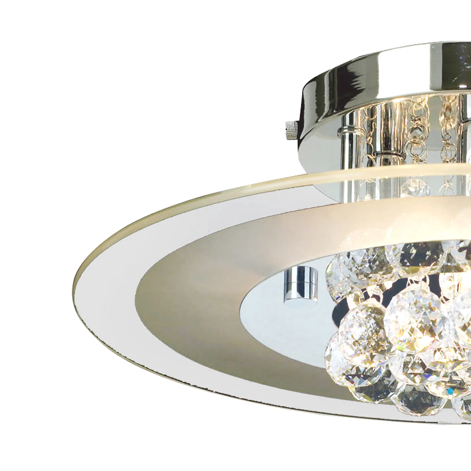 IL30021 Delmar Diyas Delmar Crystal Flush Ceiling Round 4 Light ...