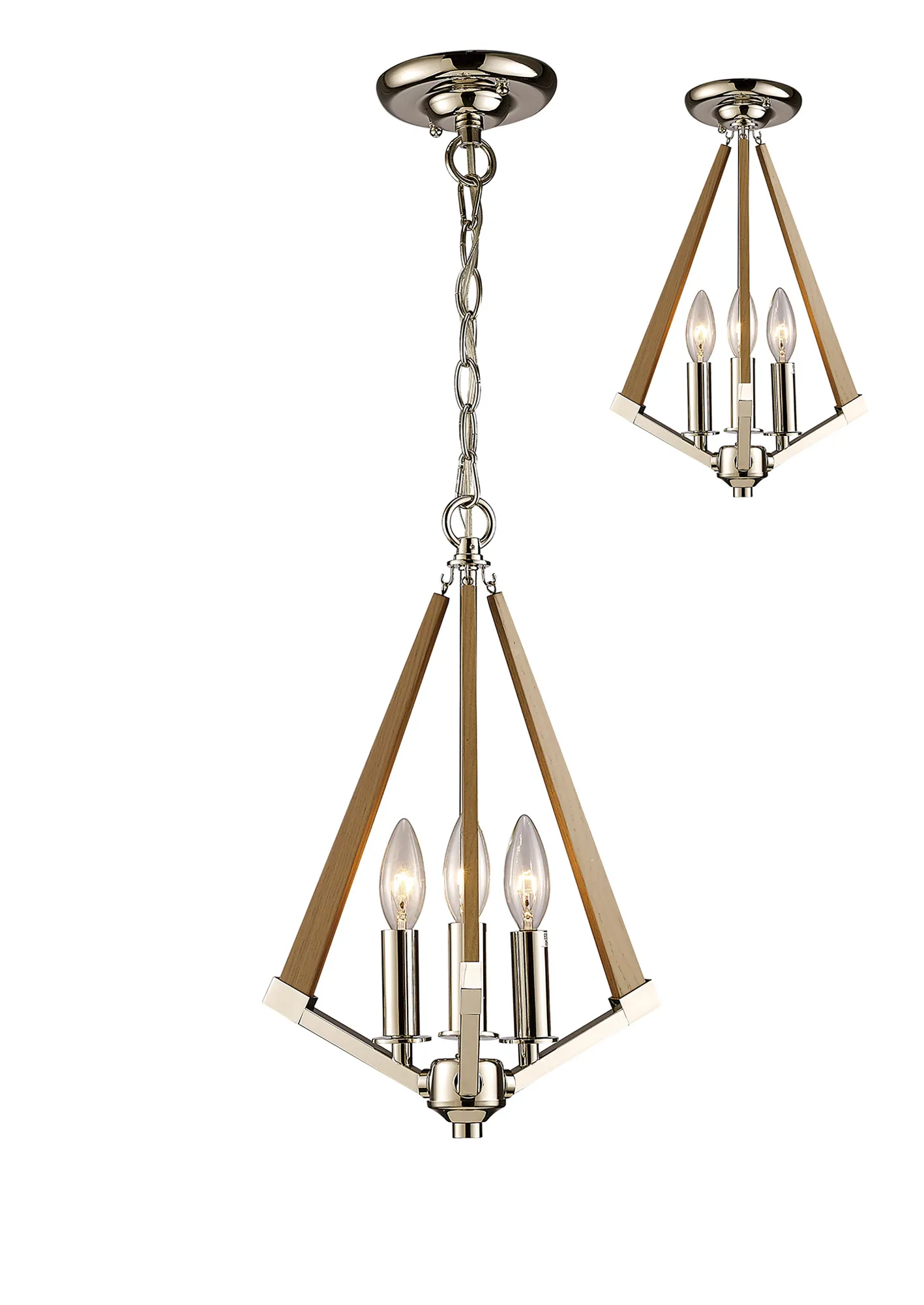 IL31681 Hilton Diyas Hilton Pendant 3 Light - Inspired Lighting Ltd.