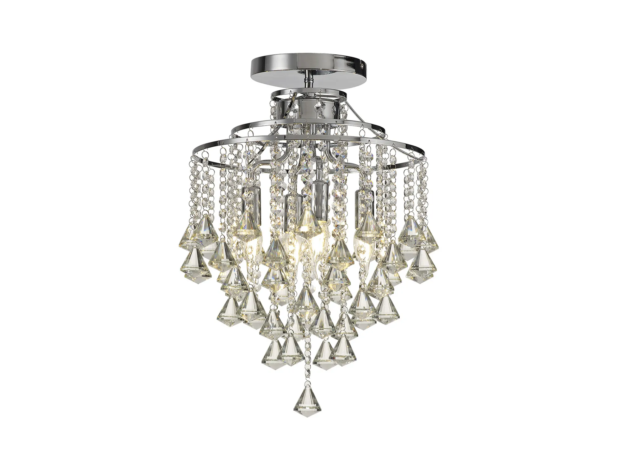 IL30770 Inina Polished Chrome Diyas Inina Crystal Ceiling 4 Light ...