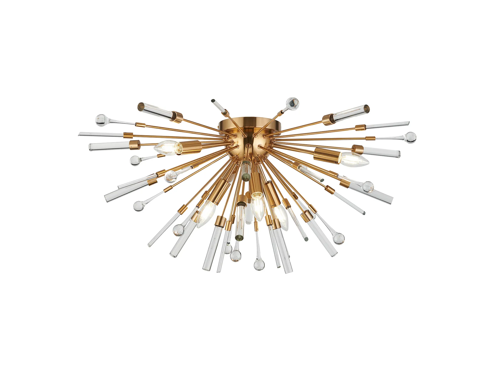 IL32909AG Noon Diyas Noon Semi Flush 6 Light Antique Gold - Inspired ...