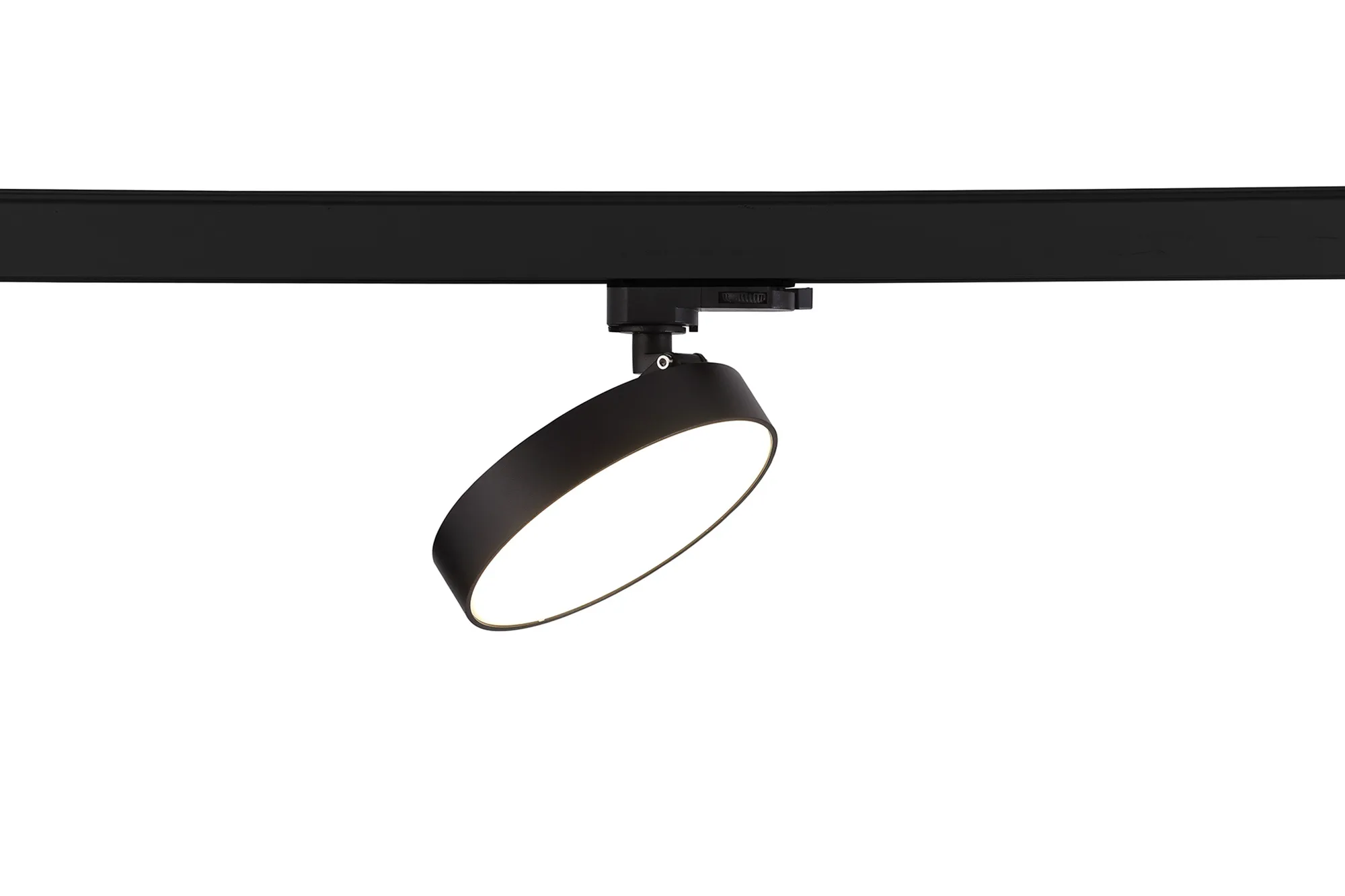 DL190450/MB Adis Dlux Adis, 22W Black Disc Track Light, 3000K 120 Deg ...