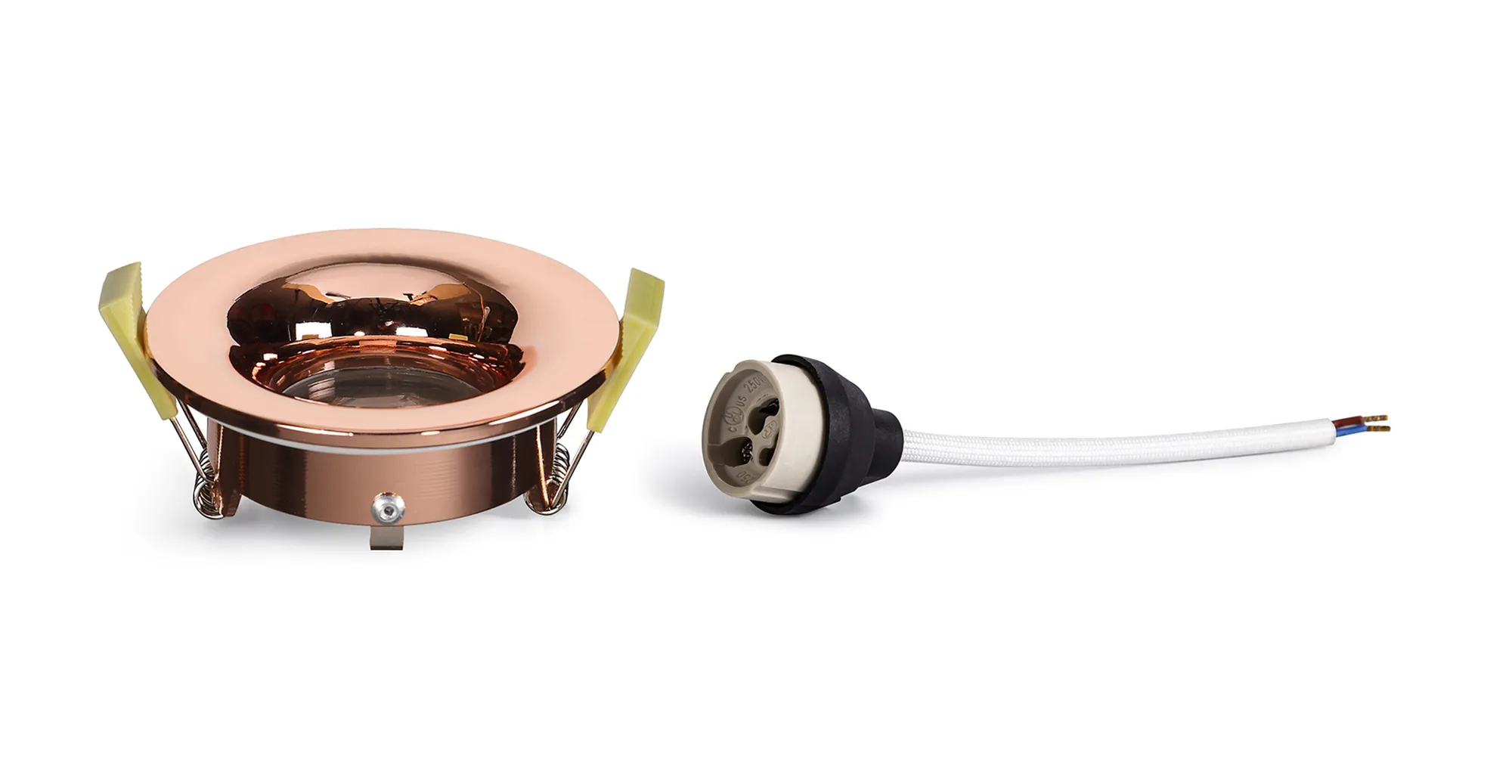 DX200406 Bruve IP65 Dlux Bruve GU10 Recessed Round Rose Gold IP65 ...