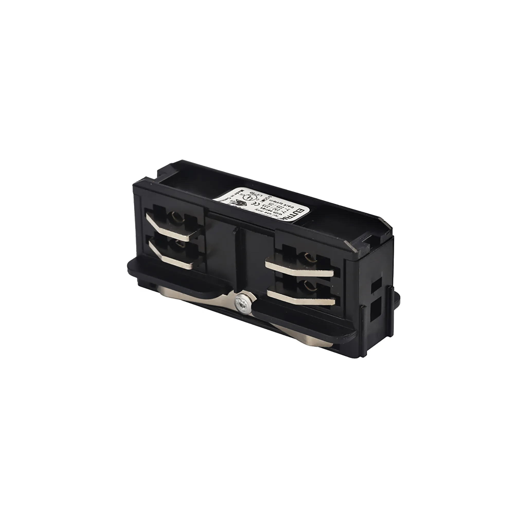 555 1 1206 2 3 Circuit Surface-Black Eutrac Electrical Straight Coupler ...