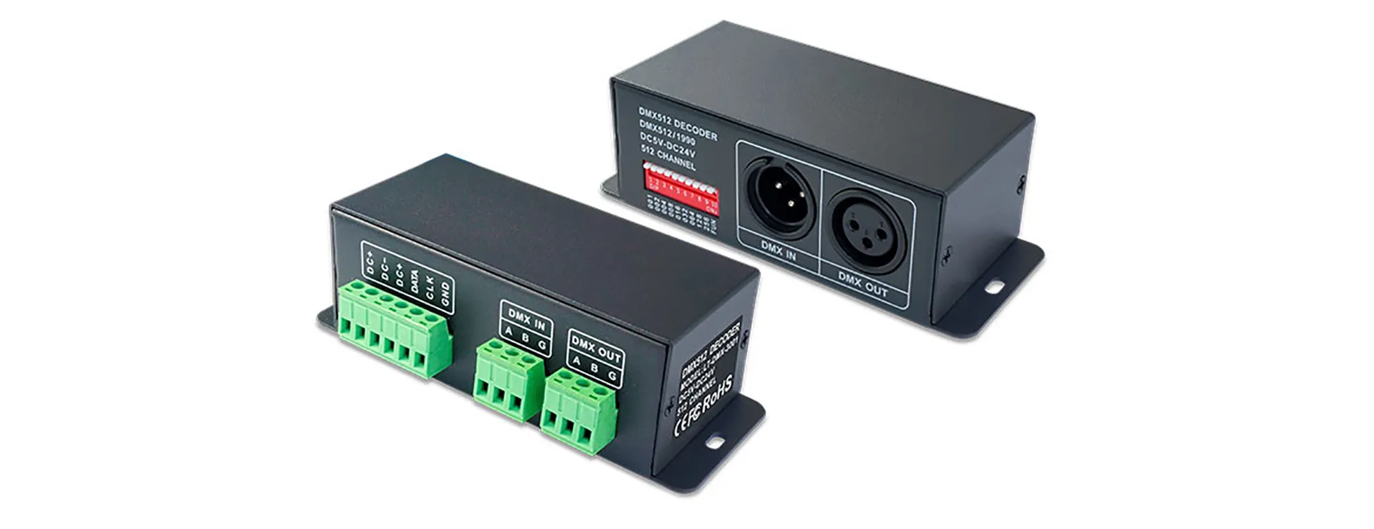 DMX-1809 DMX Controller LTECH DMX to SPI Converter 512 Channels (170 ...