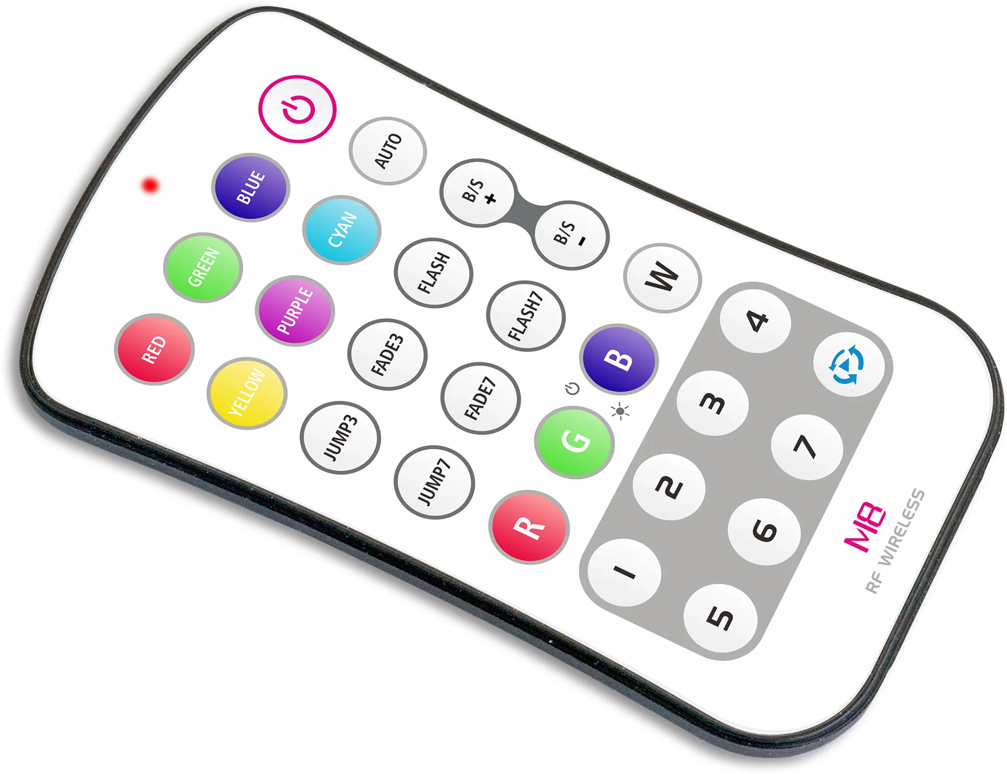 M8 Remote Control LTECH RGBW Remote Control 433MHz RF CR2032 ...