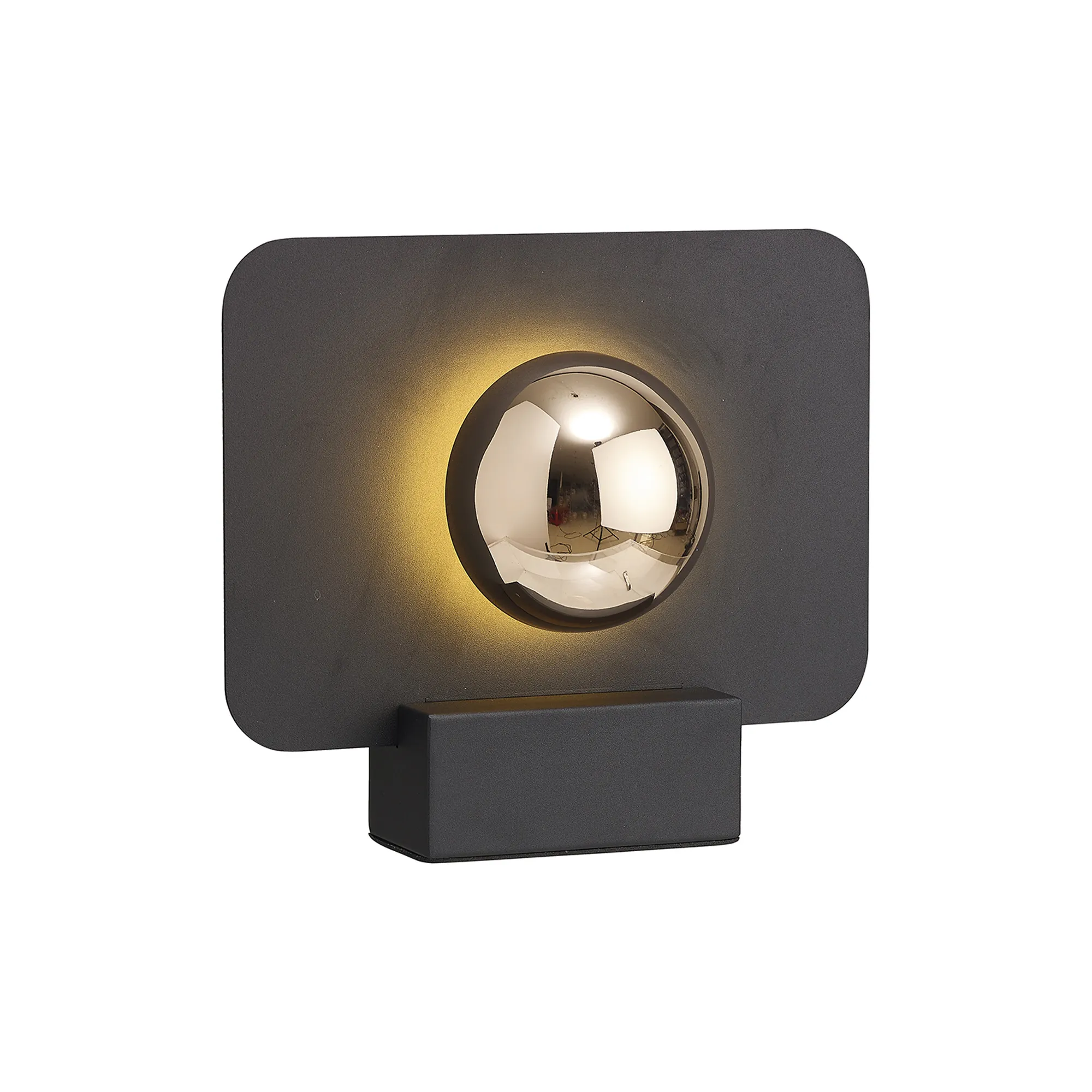 M8416 Alba Mantra Alba 25cm Table Lamp 8W LED Black - Inspired Lighting ...