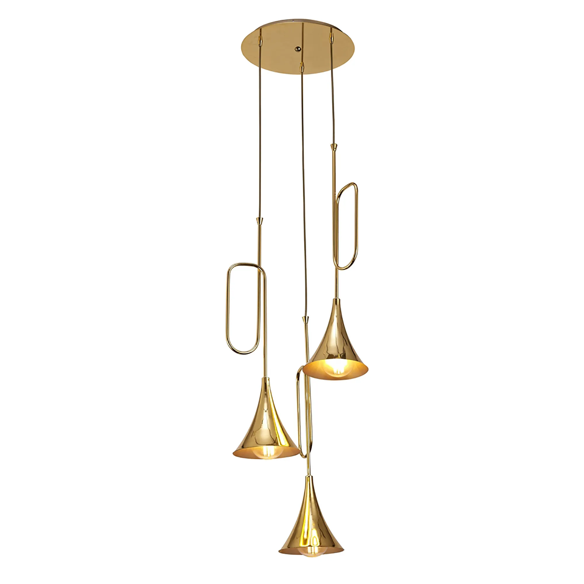 M5896 Jazz Oro Mantra Jazz Oro Pendant 3 Light - Inspired Lighting Ltd.