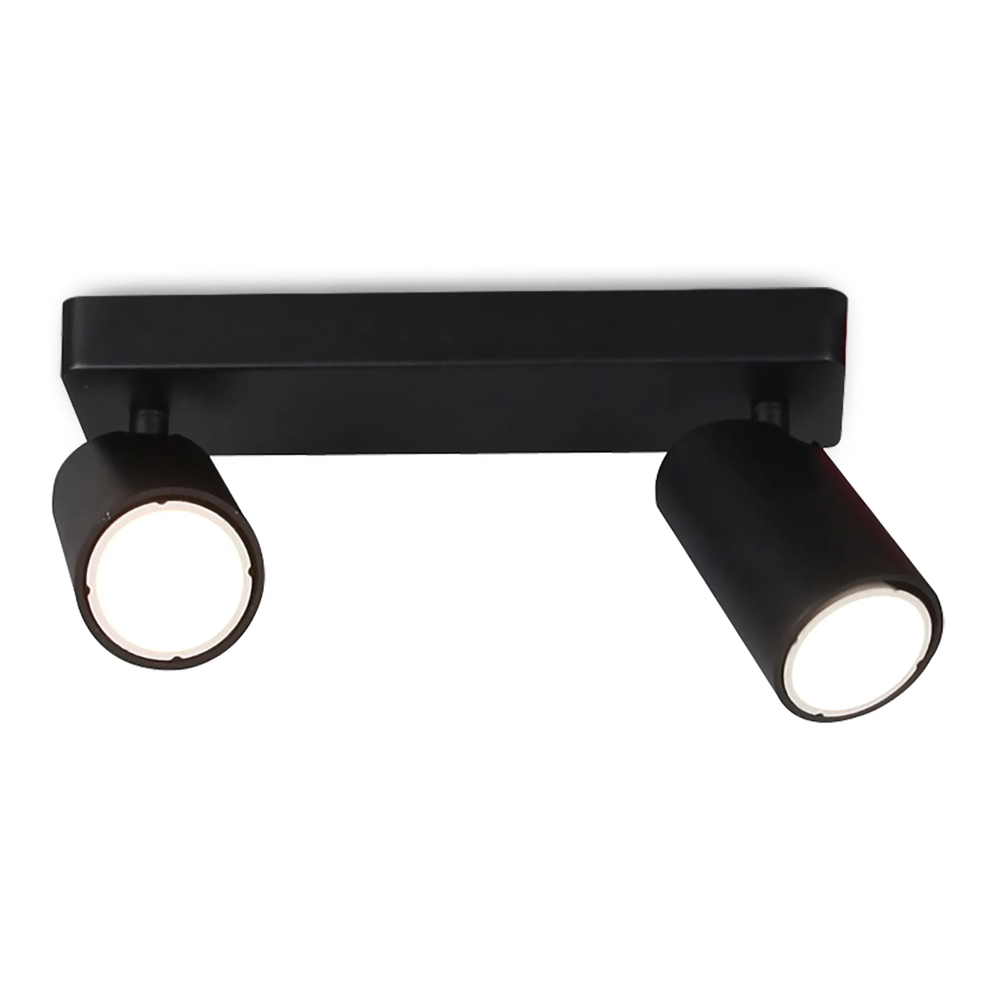 M6712 Sal Matt Black Mantra Fusion Sal Linear 2 Light Spotlight GU10 ...