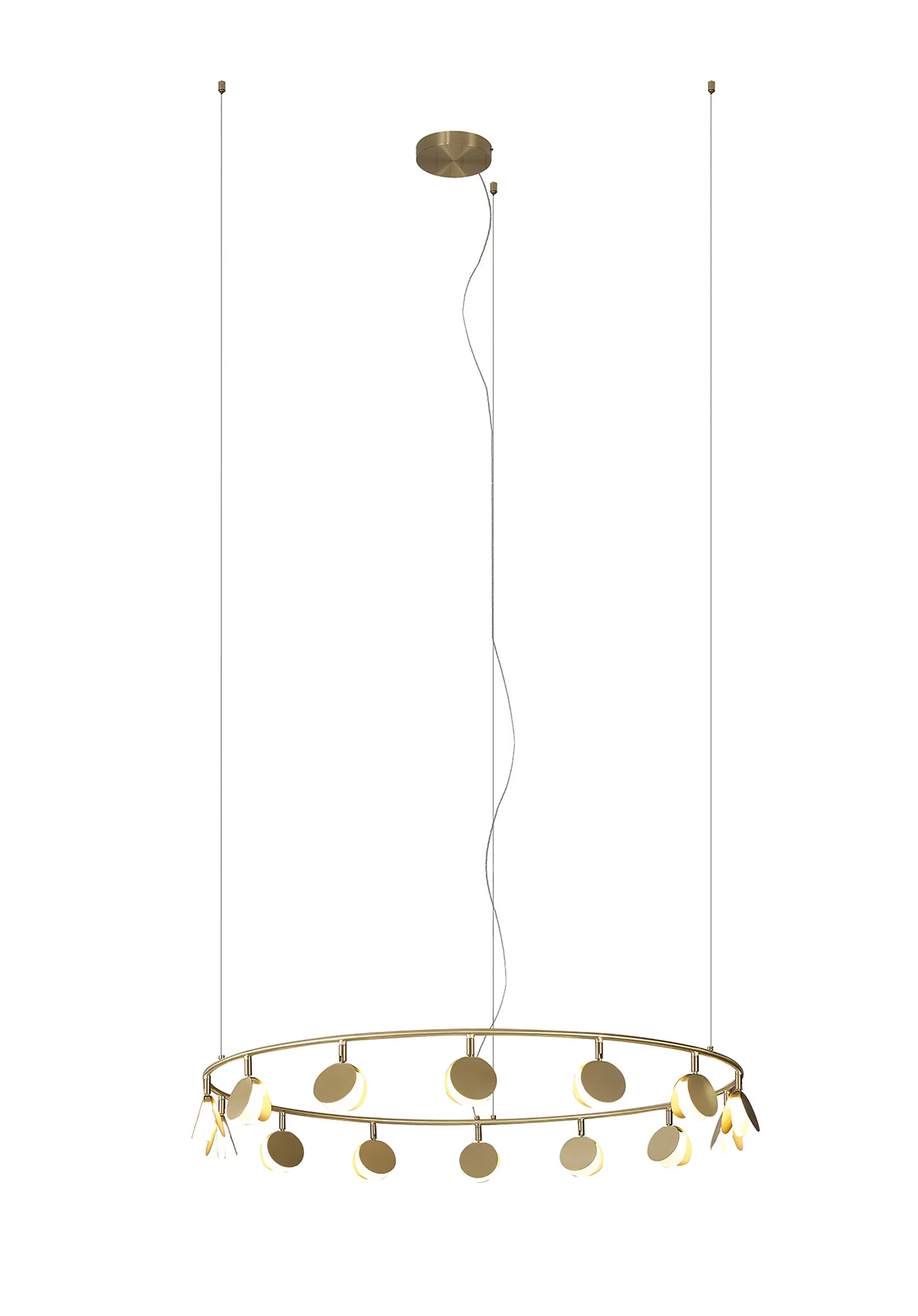 M7357 Shell Mantra Shell Pendant 14 Light 60W LED Gold - Inspired ...
