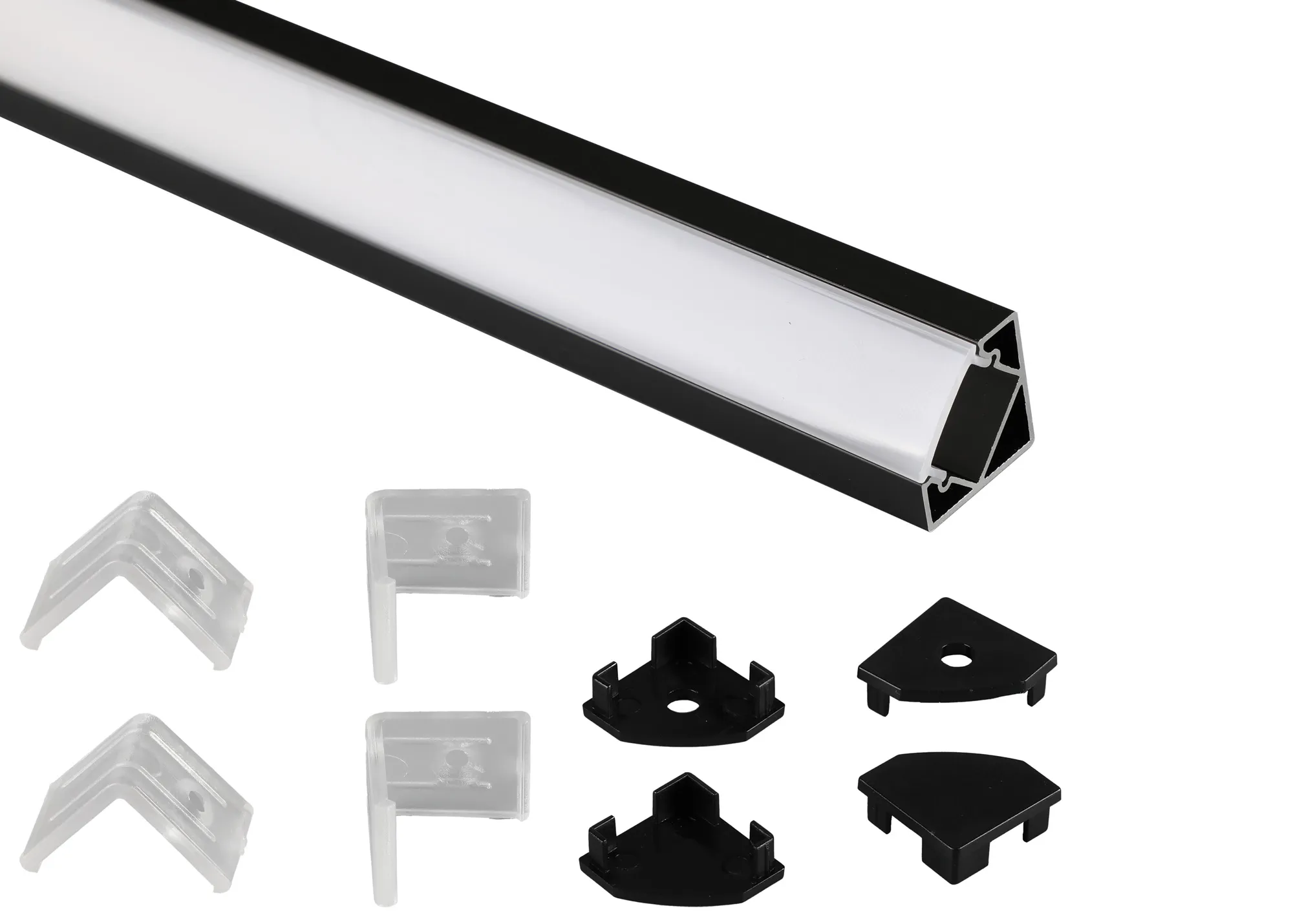 M7418 Tiras LED Profile Mantra Fusion Tiras 2m, 18 x 18mm Black Corner ...