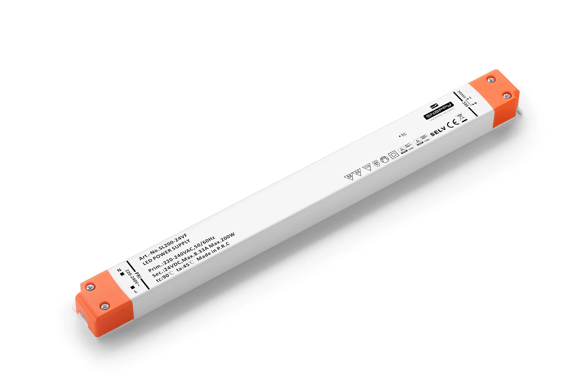 SL200-24VF SL Snappy 200W, Constant Voltage Non Dimmable LED Driver ...