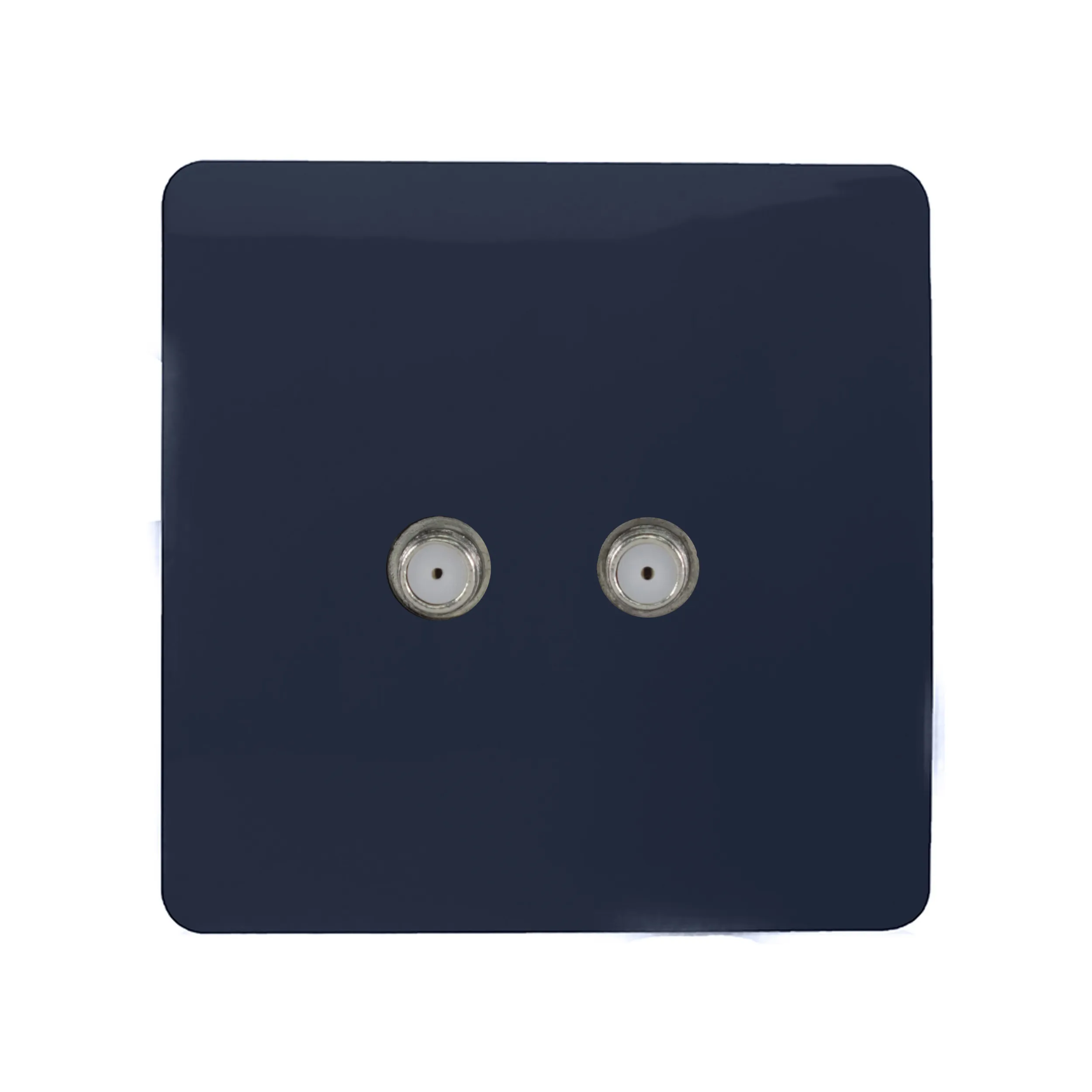 ART-2SATNV Navy Blue Trendi 2 Gang F-Type Satellite Televison Socket ...