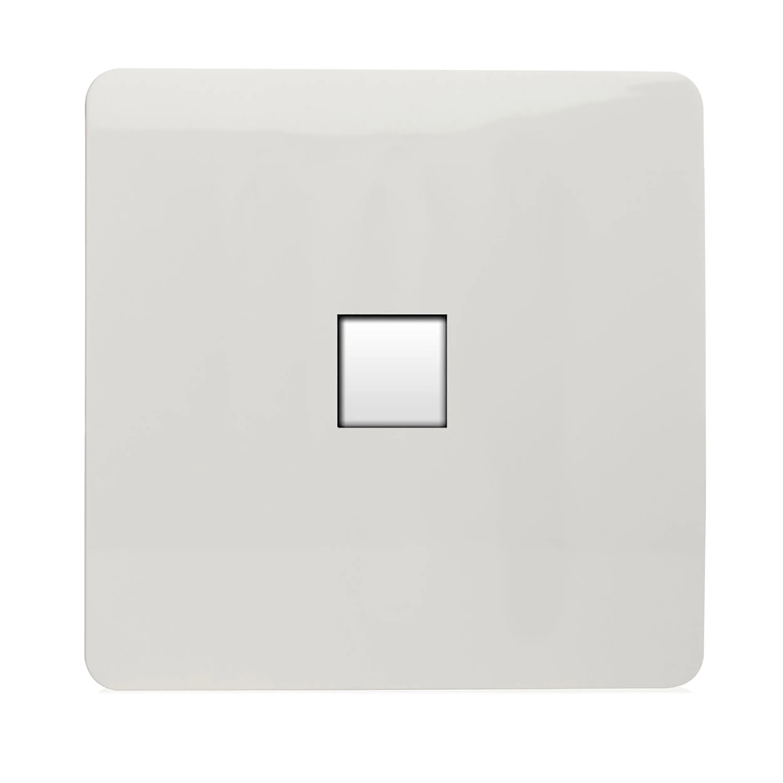 ART-PCWH Ice White Trendi Single PC Ethernet Cat 5 & 6 Data Outlet Ice ...