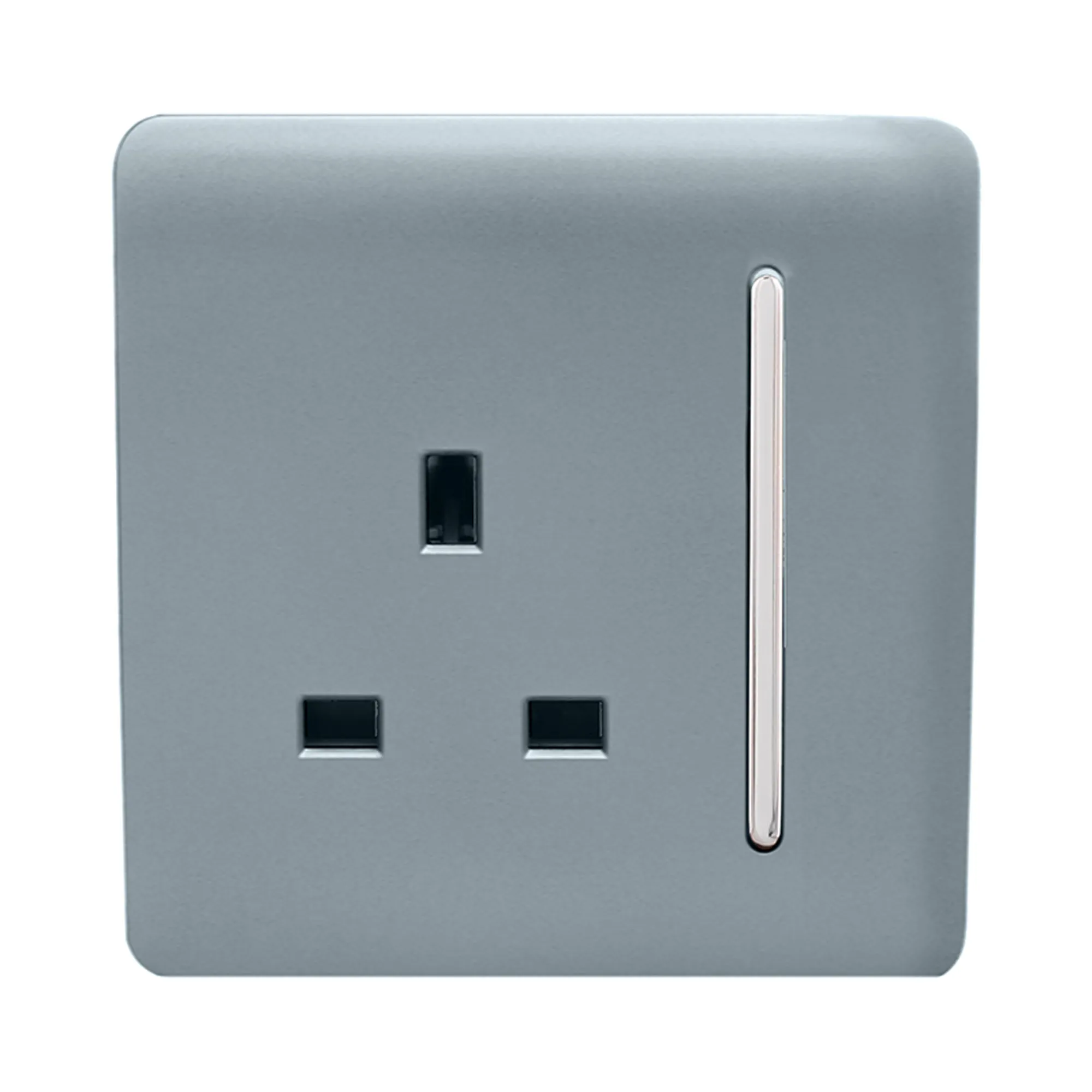 ART-SKT13CG Cool Grey Trendi 1 Gang 13Amp Switched Single Socket Cool ...