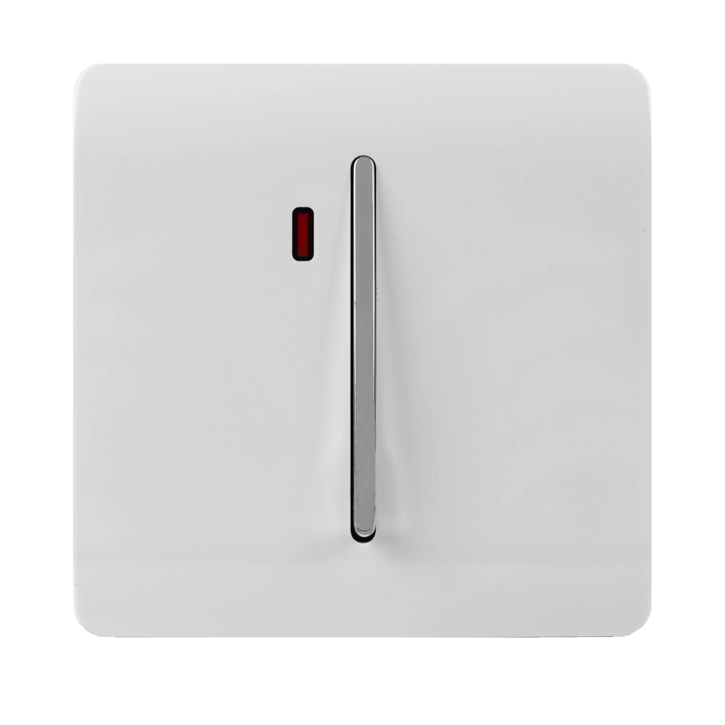 ART-WHS1WH Ice White Trendi 1 Gang 20A Double Pole Rocker Switch With ...