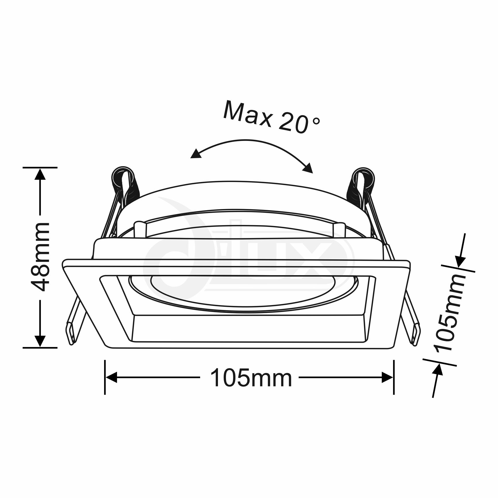 DM201996 Bezz 12 Dlux Bezz 12 Adjustable LED Engine; spot light Powered ...