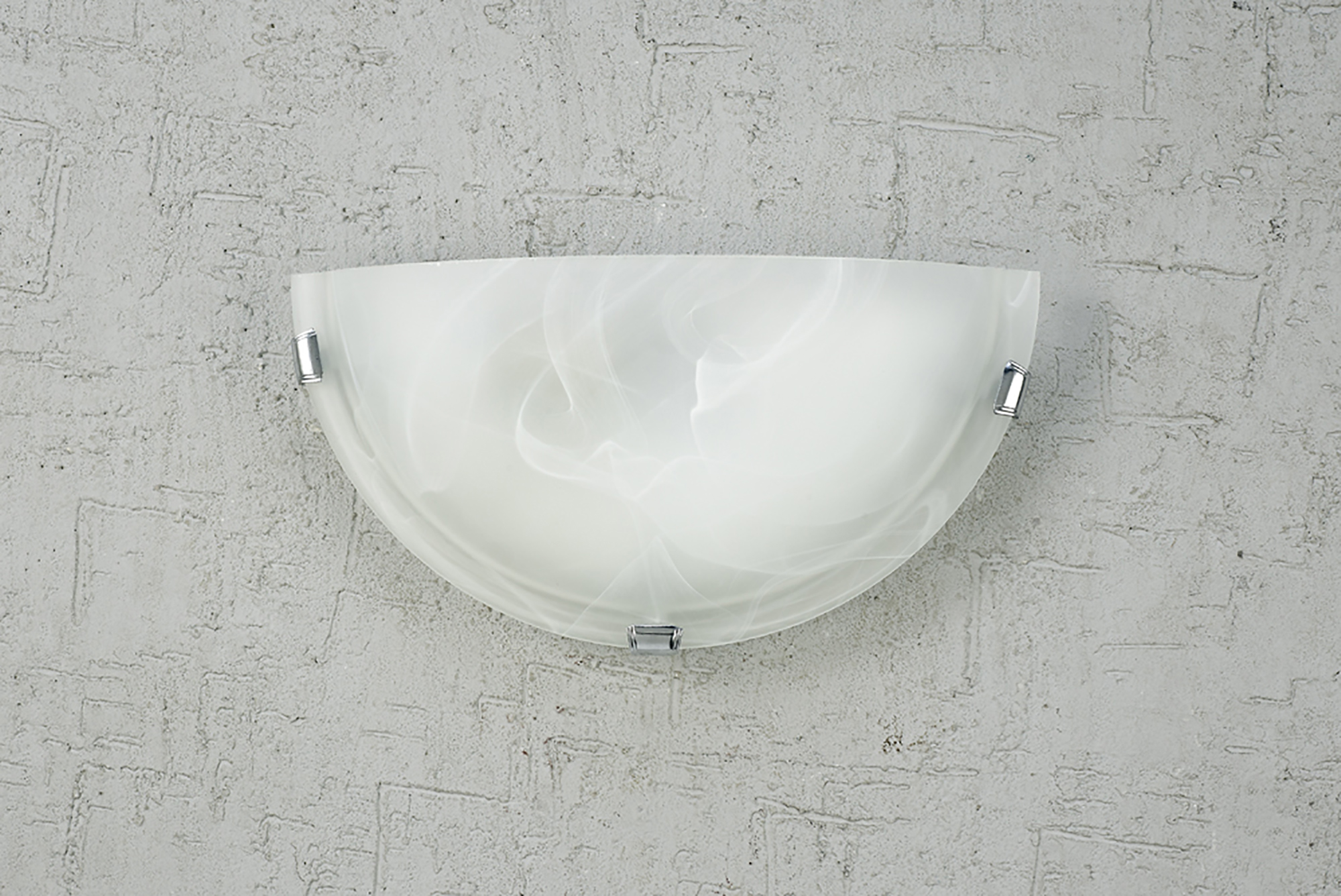 D0388 Chester Deco Chester Glass Wall Lamp 1 Light Polished Chrome ...
