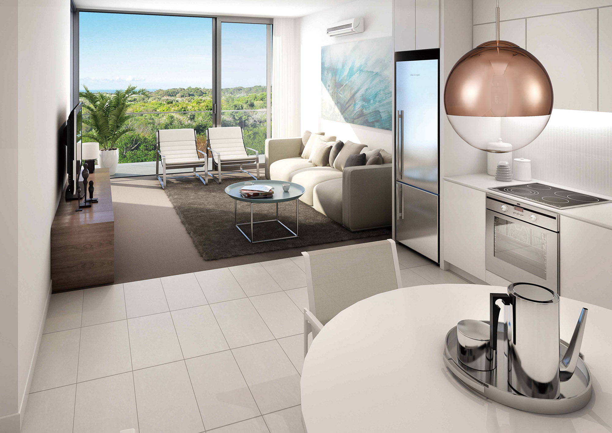 D0126 Miranda Deco Miranda 25cm Glass Pendant 1 Light Copper - Inspired ...