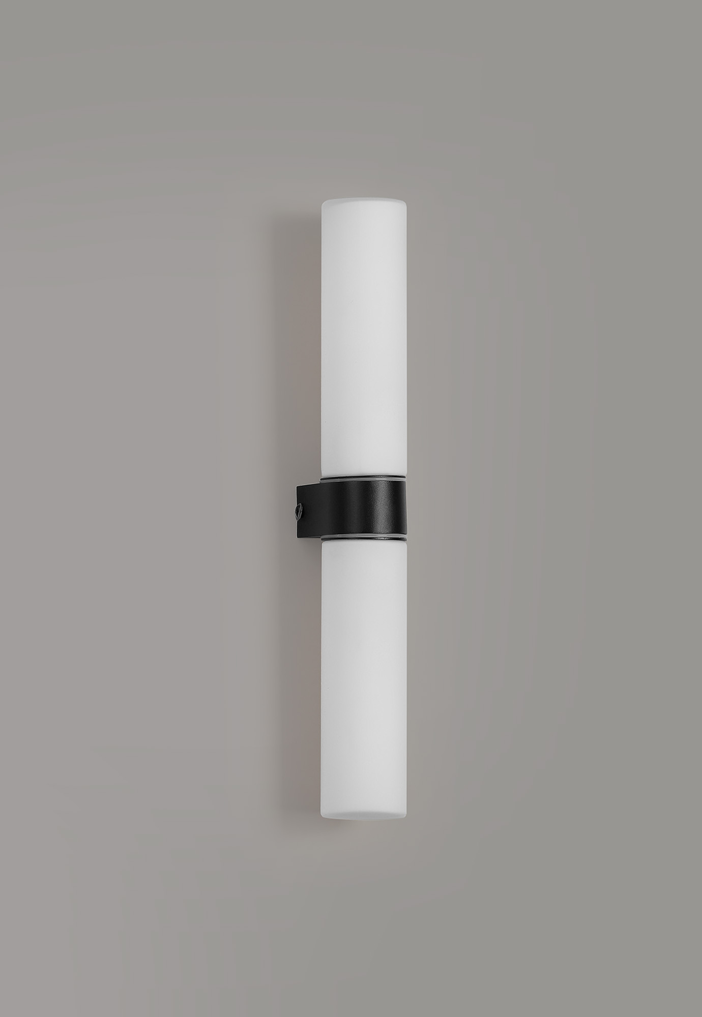 D0641 Tasso Deco Tasso Glass IP44 2 Light Wall Lamp Satin Black ...