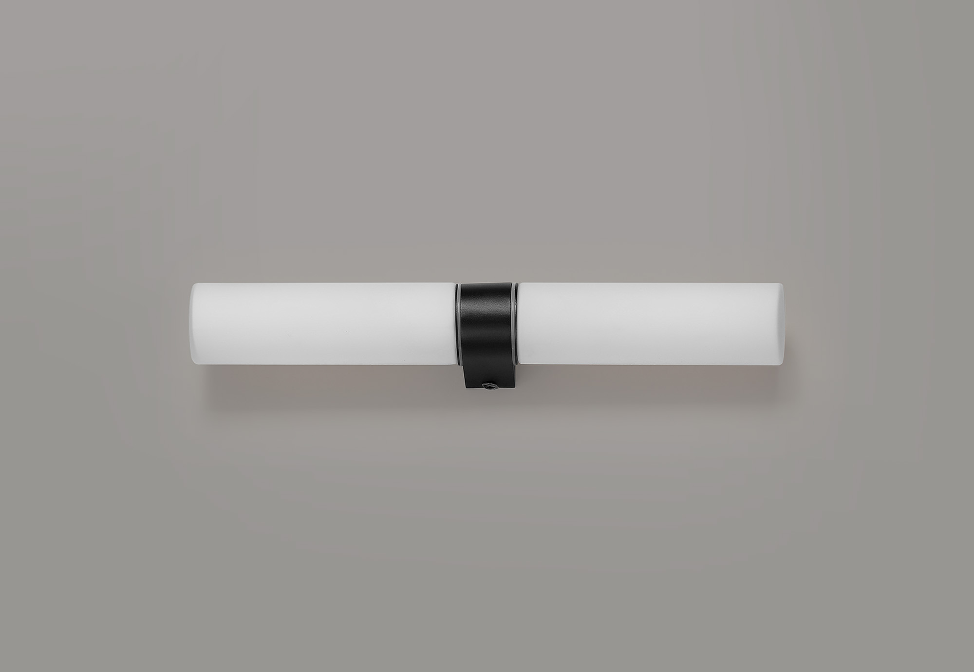 D0641 Tasso Deco Tasso Glass IP44 2 Light Wall Lamp Satin Black ...