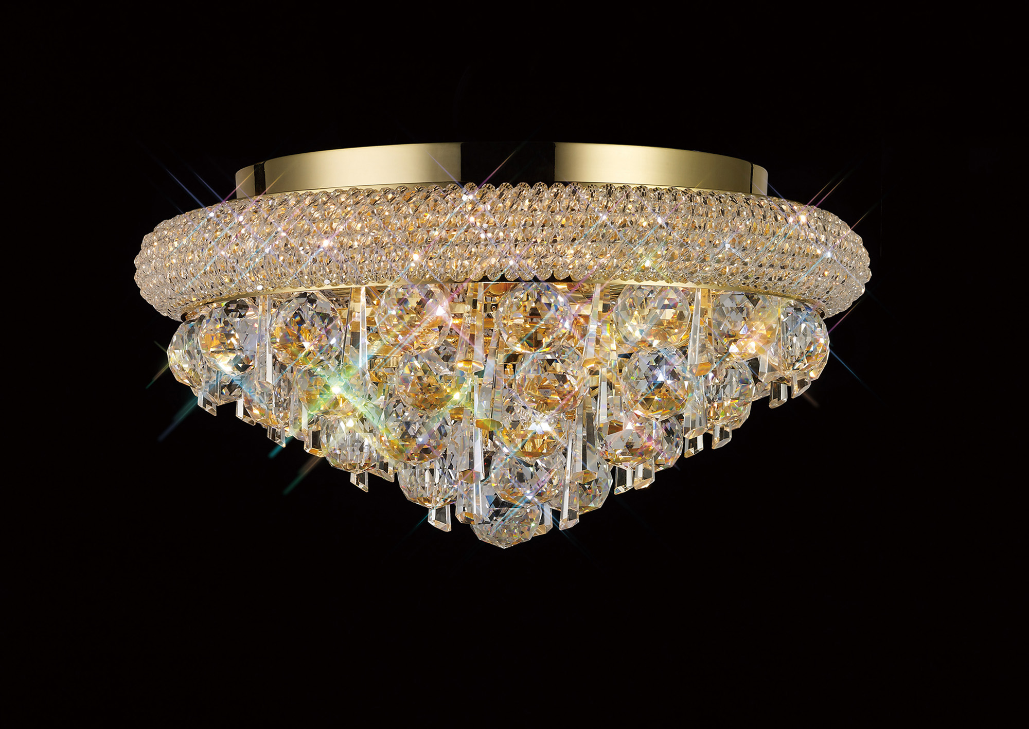 IL32105 Alexandra Gold Diyas Alexandra Crystal Ceiling 6 Light Gold ...