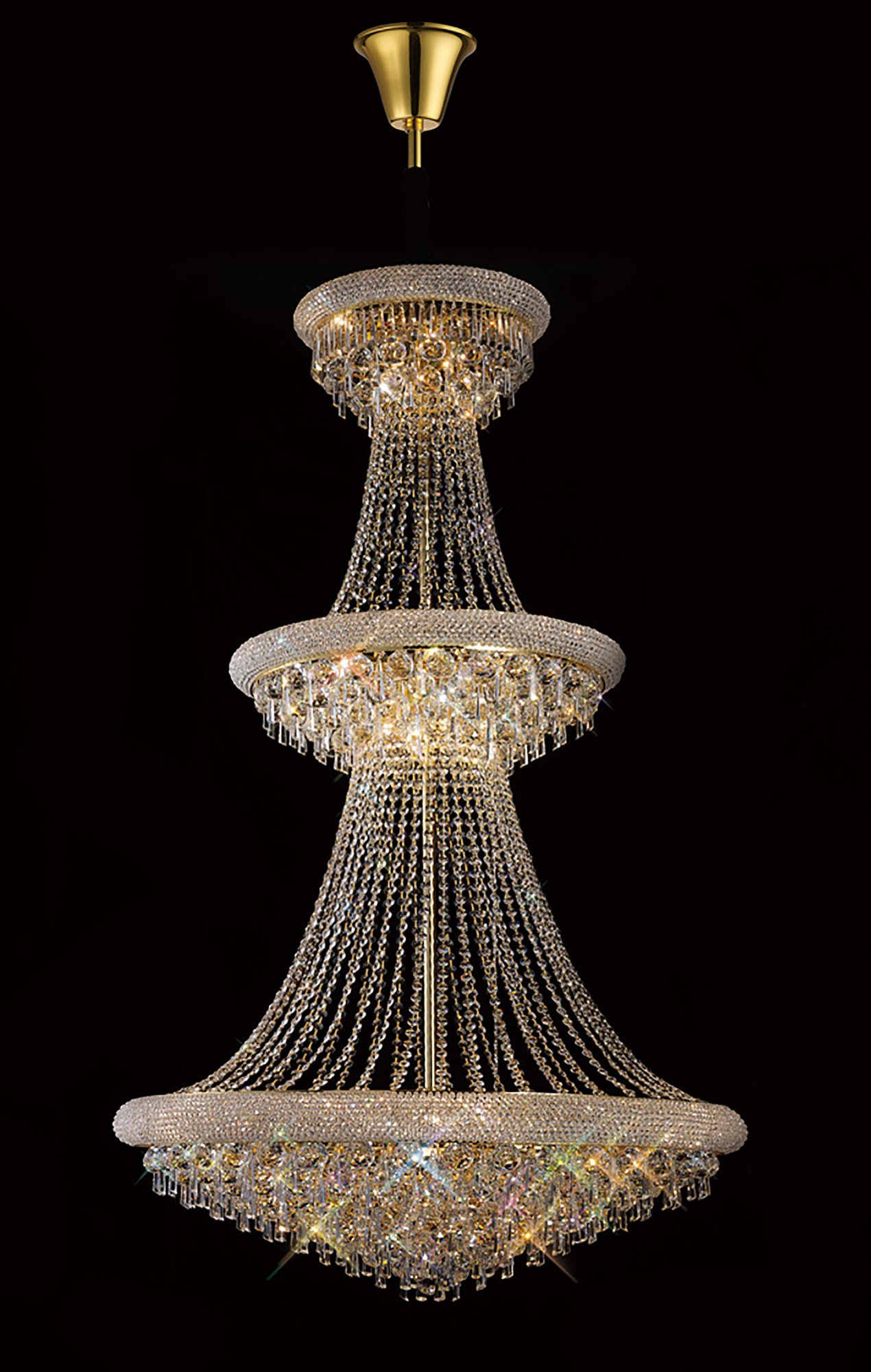 IL32115 Alexandra Gold Diyas Alexandra Crystal Chandelier 37 Light (83 ...