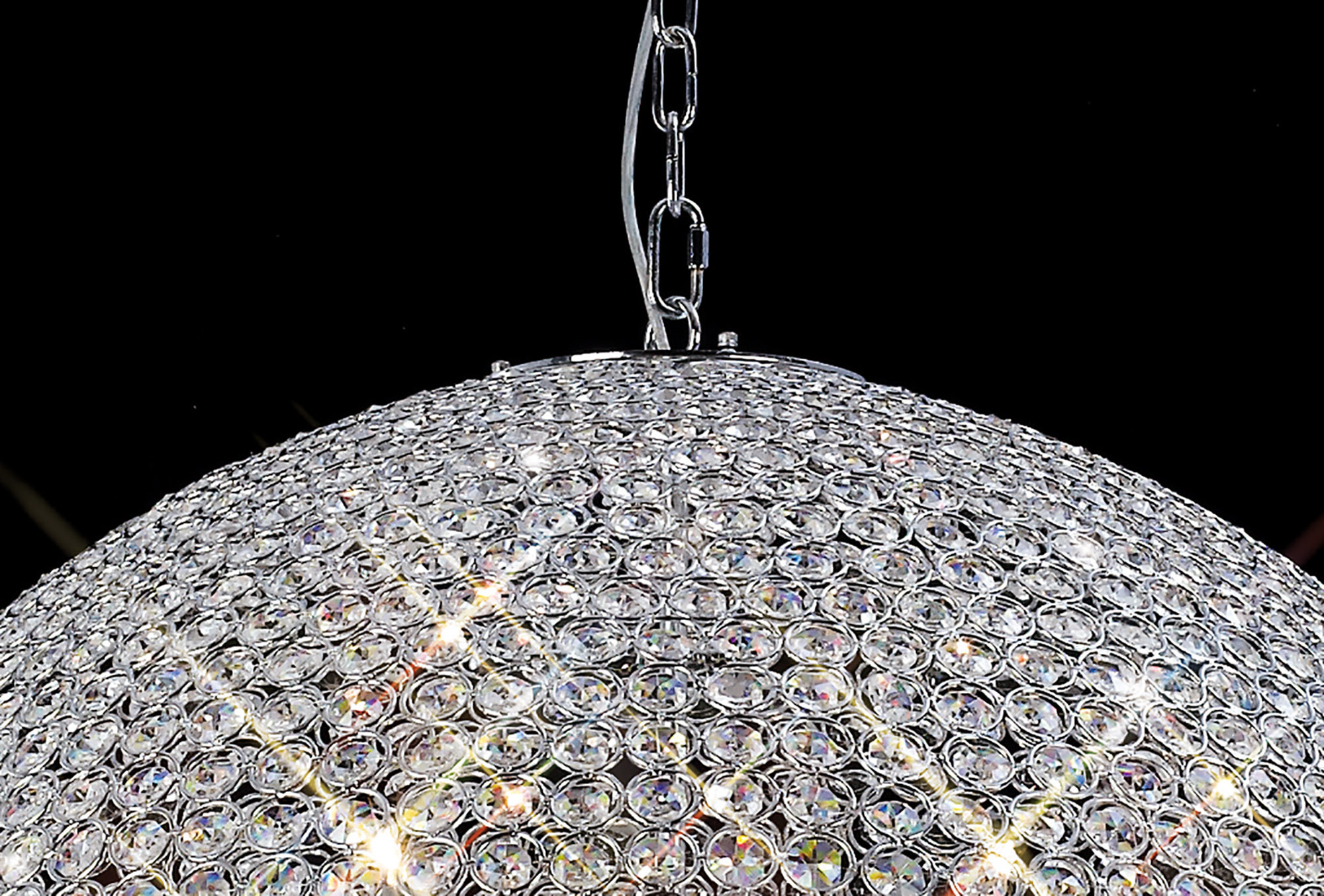 IL30196 Ava Polished Chrome Diyas Ava Crystal Pendant 18 Light (36kg ...