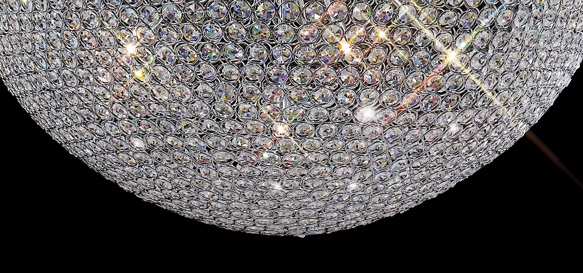 IL30196 Ava Polished Chrome Diyas Ava Crystal Pendant 18 Light (36kg ...