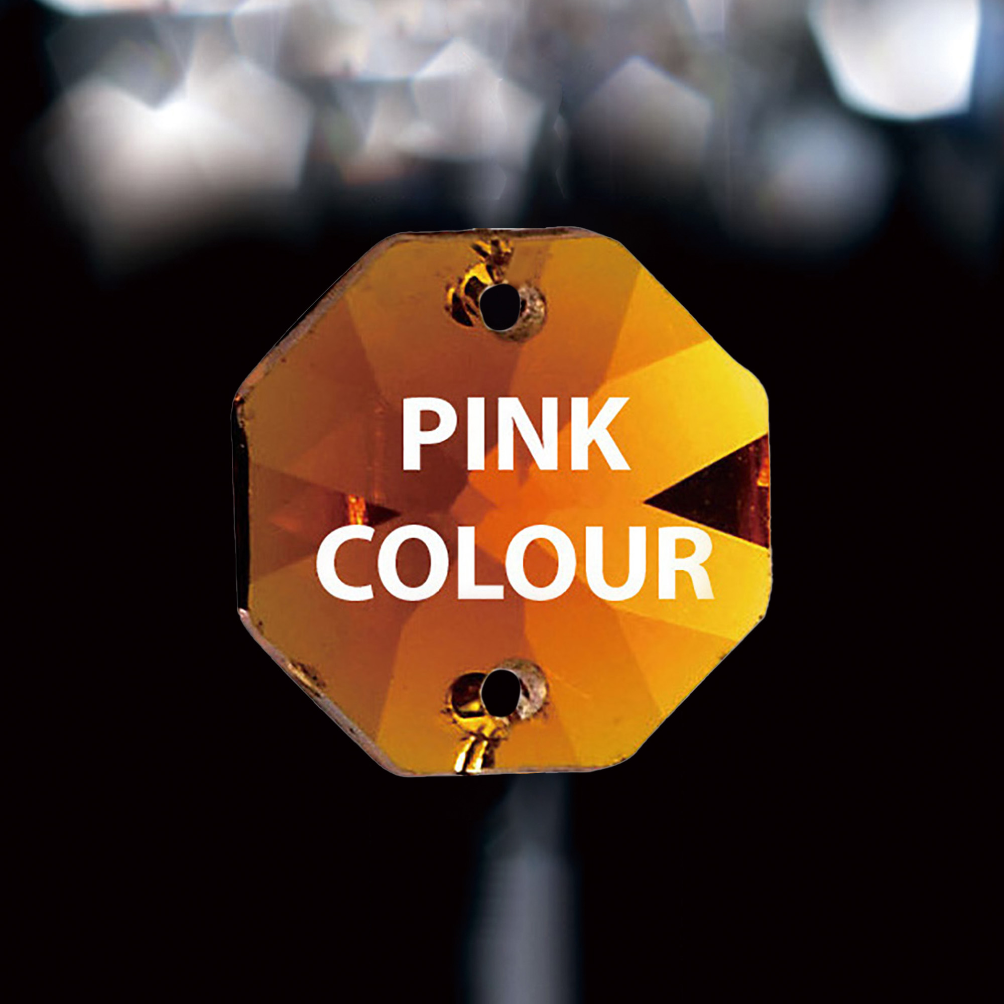 C50003 Crystal Octagon Diyas Crystal Octagon Without Ring 14mm ...