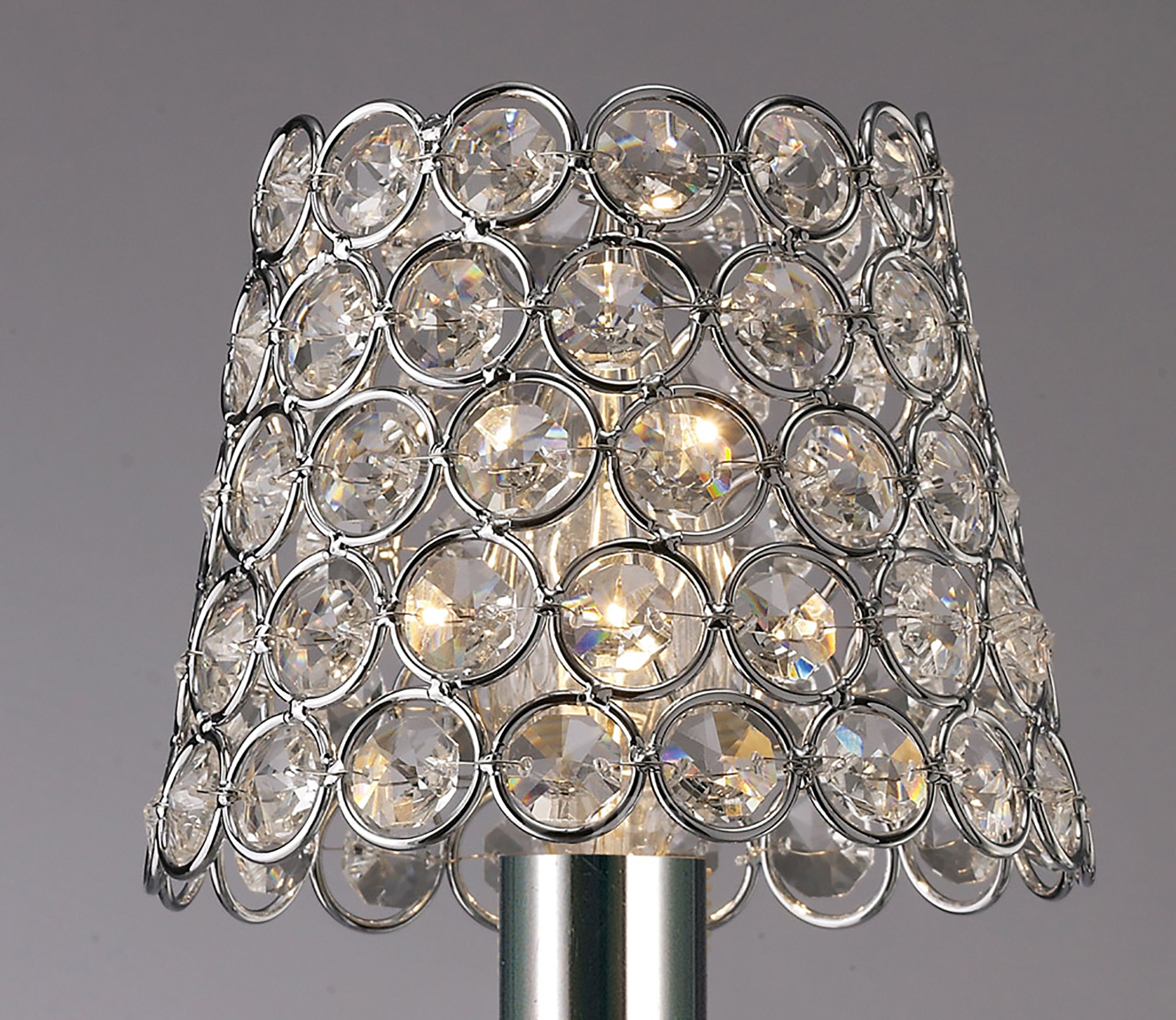 ILS10701 Crystal Ring Shade Diyas Crystal Ring Clip-On Shade Polished ...