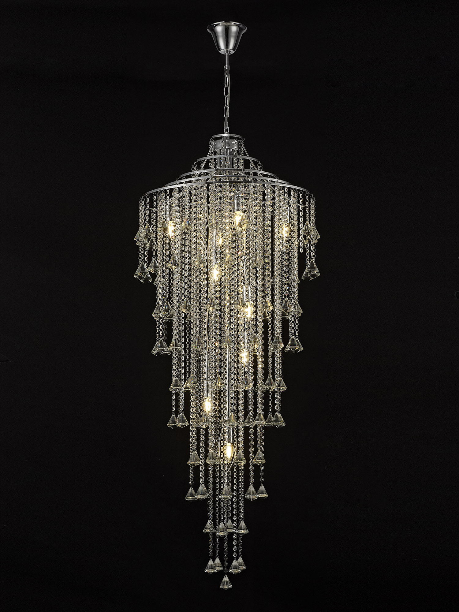 IL32775 Inina French Gold Diyas Inina Crystal Chandelier 9 Light (17kg ...