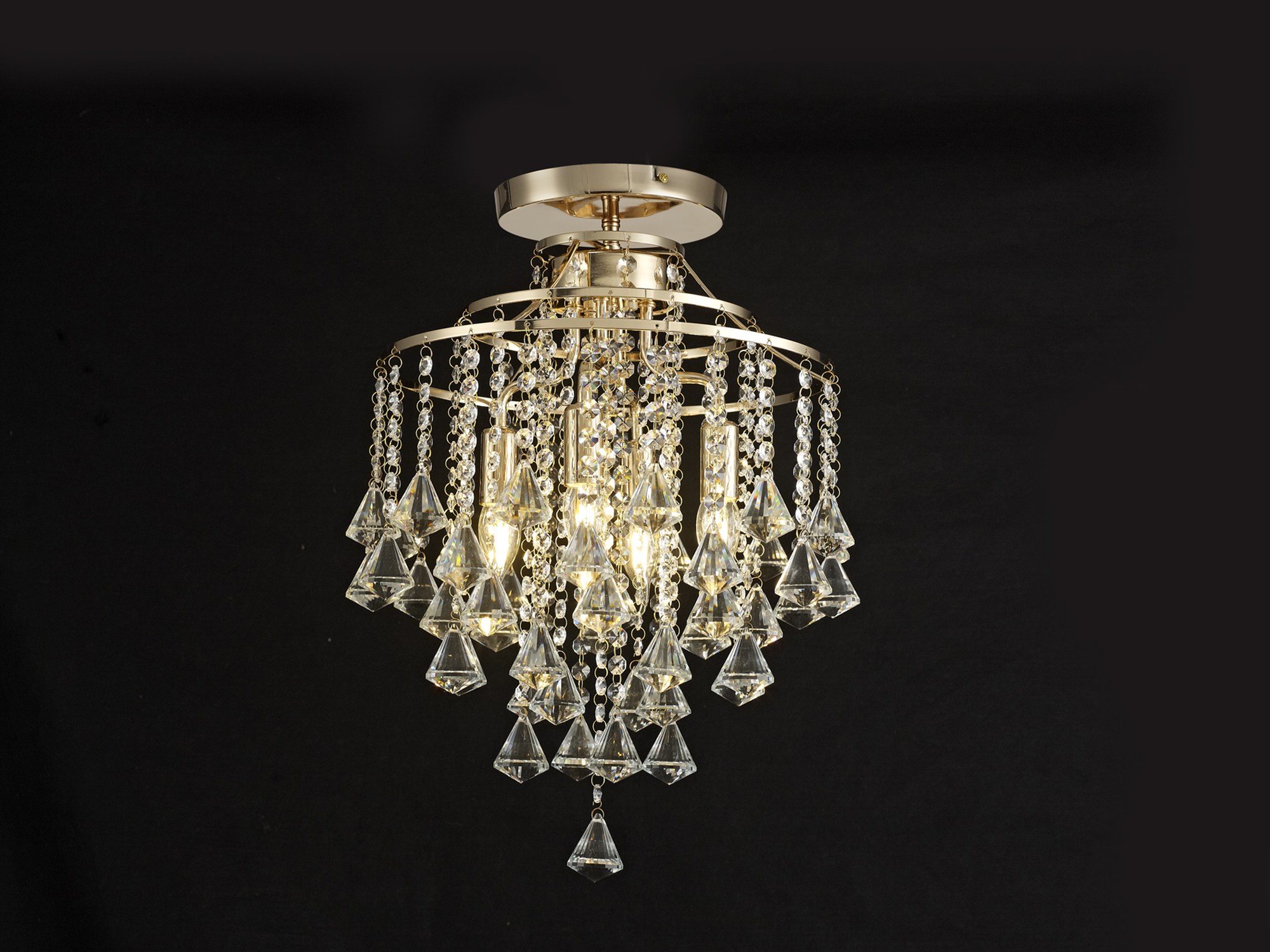 IL32775 Inina French Gold Diyas Inina Crystal Chandelier 9 Light (17kg ...